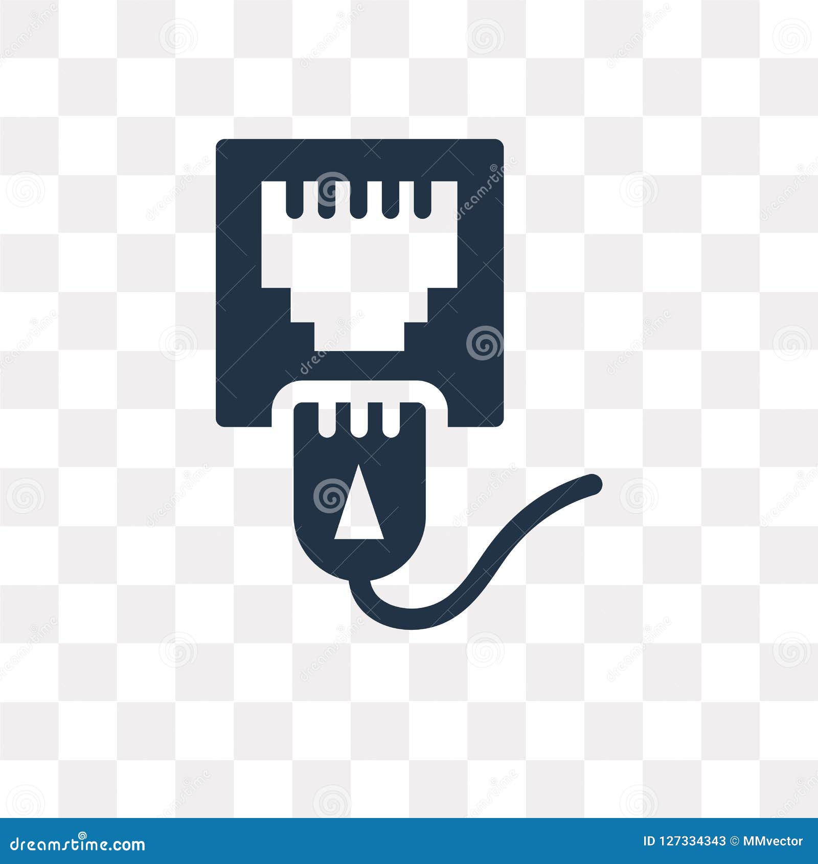 Icono Del Vector De Ethernet Aislado En El Fondo Transparente, Etherne ...