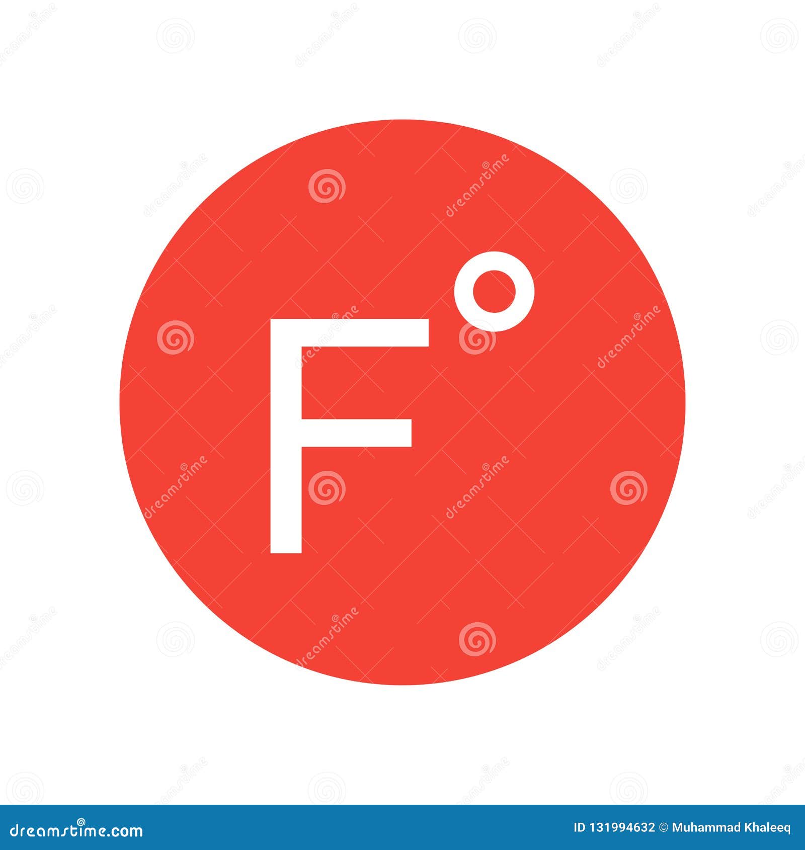 Icono Del Vector De Fahrenheit Stock de ilustración - Ilustración de muestra, iconos: 131994632