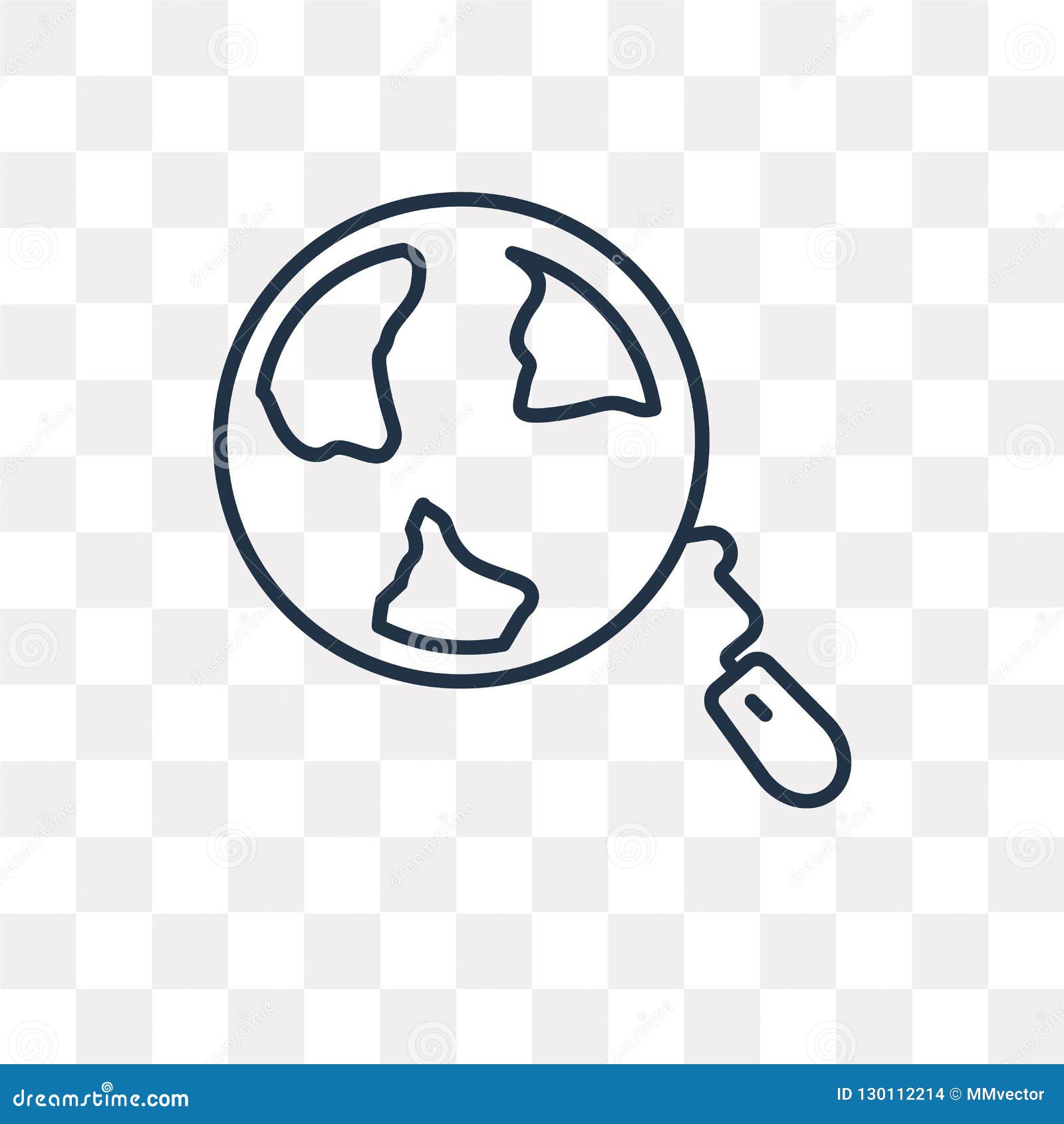 Icono Del Vector De Internet Aislado En El Fondo Transparente, Linear ...