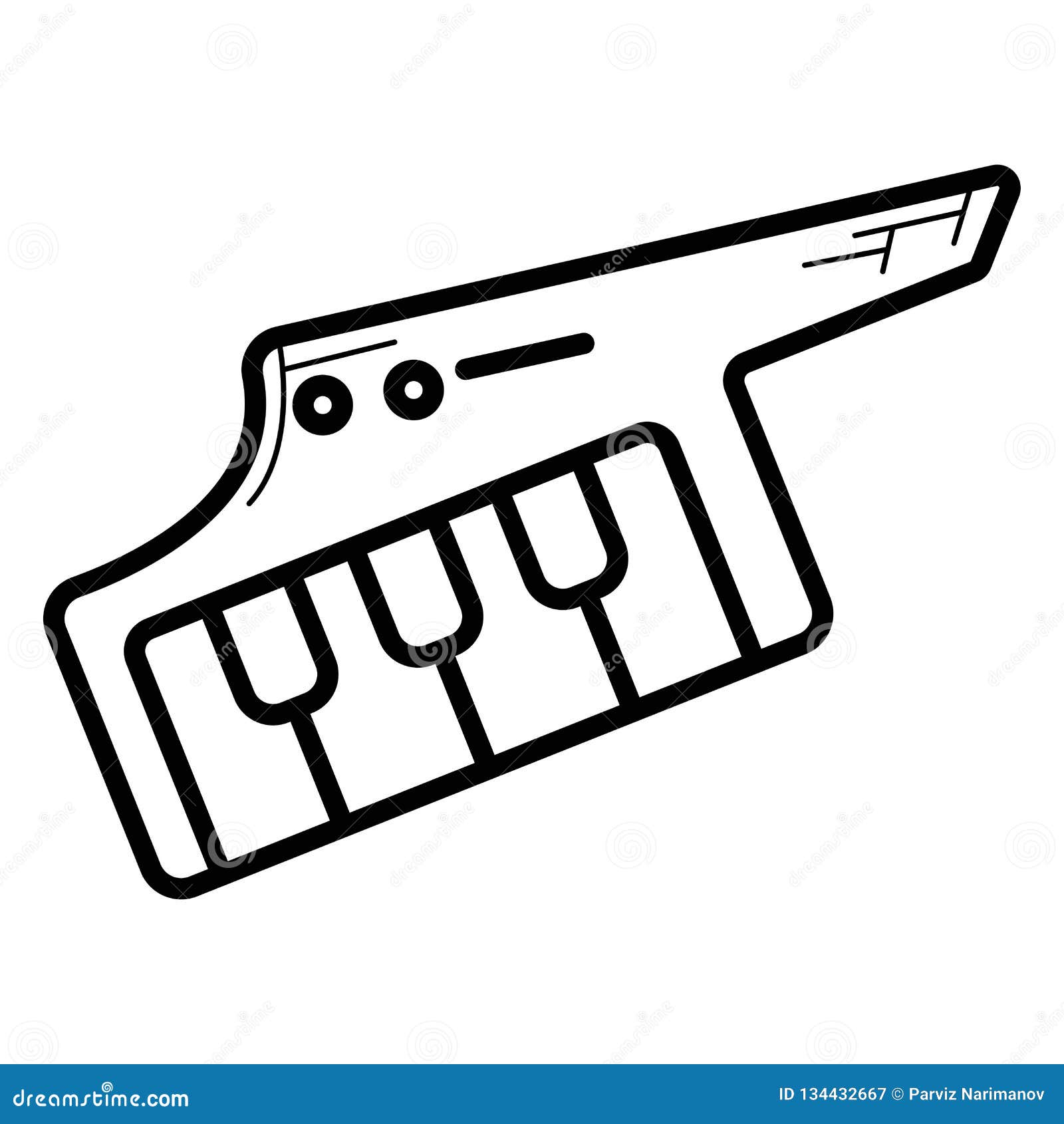Icono Del Vector Del Icono De Keytar Stock de ilustración - Ilustración ...