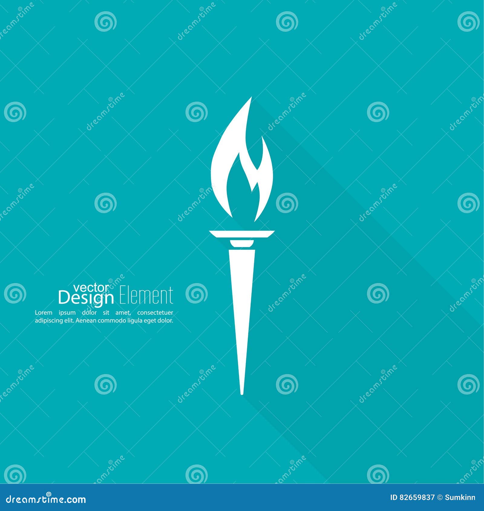 Icono Del Vector De La Antorcha Ilustración del Vector - Ilustración de ...