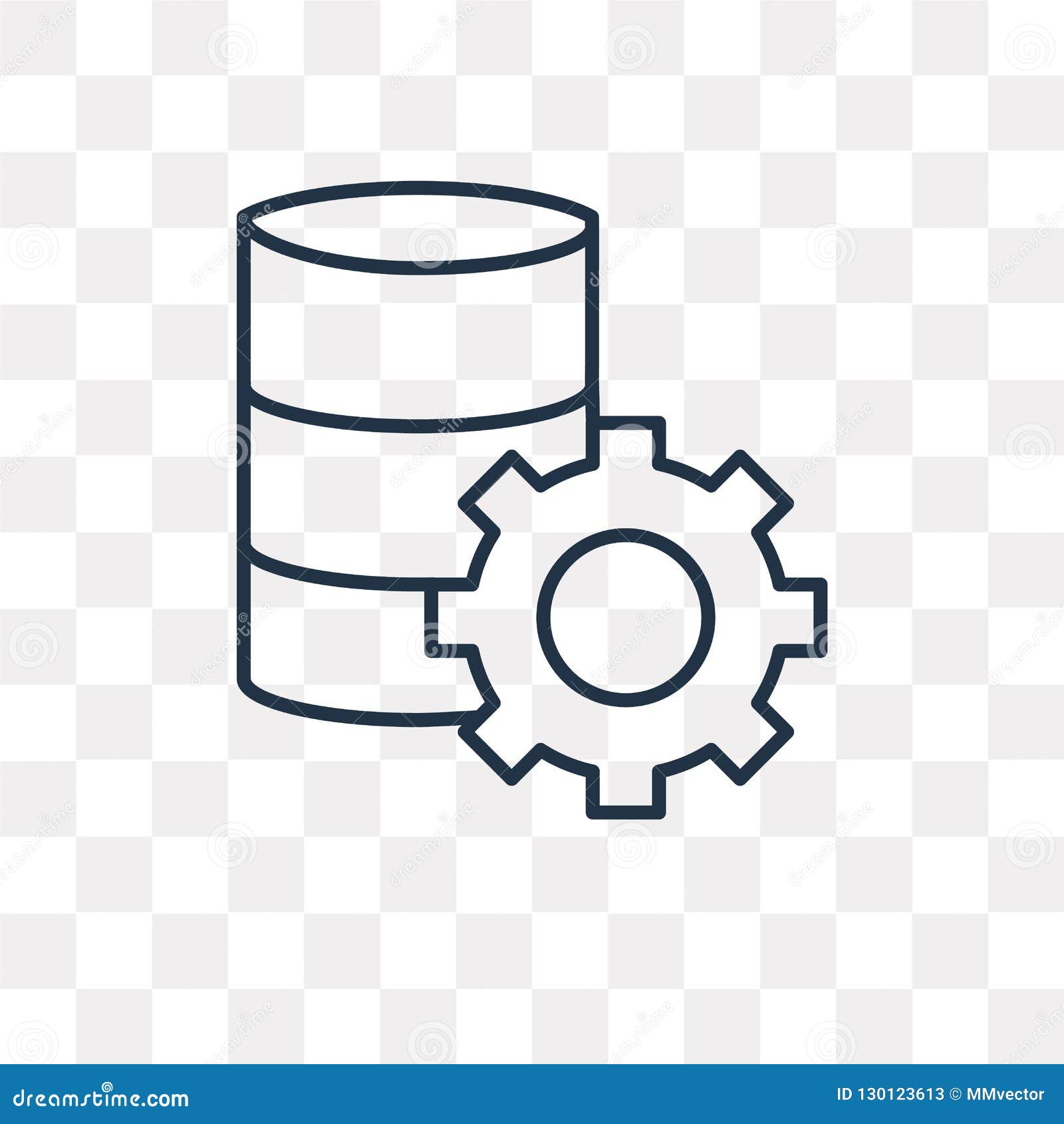 Icono Del Vector De La Base De Datos Aislado En El Fondo Transparente ...