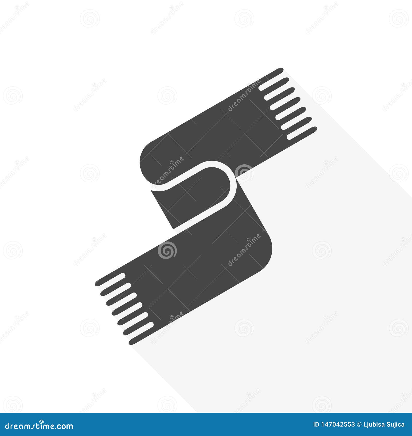 Icono Del Vector De La Bufanda - Ejemplo Ilustración del Vector ...