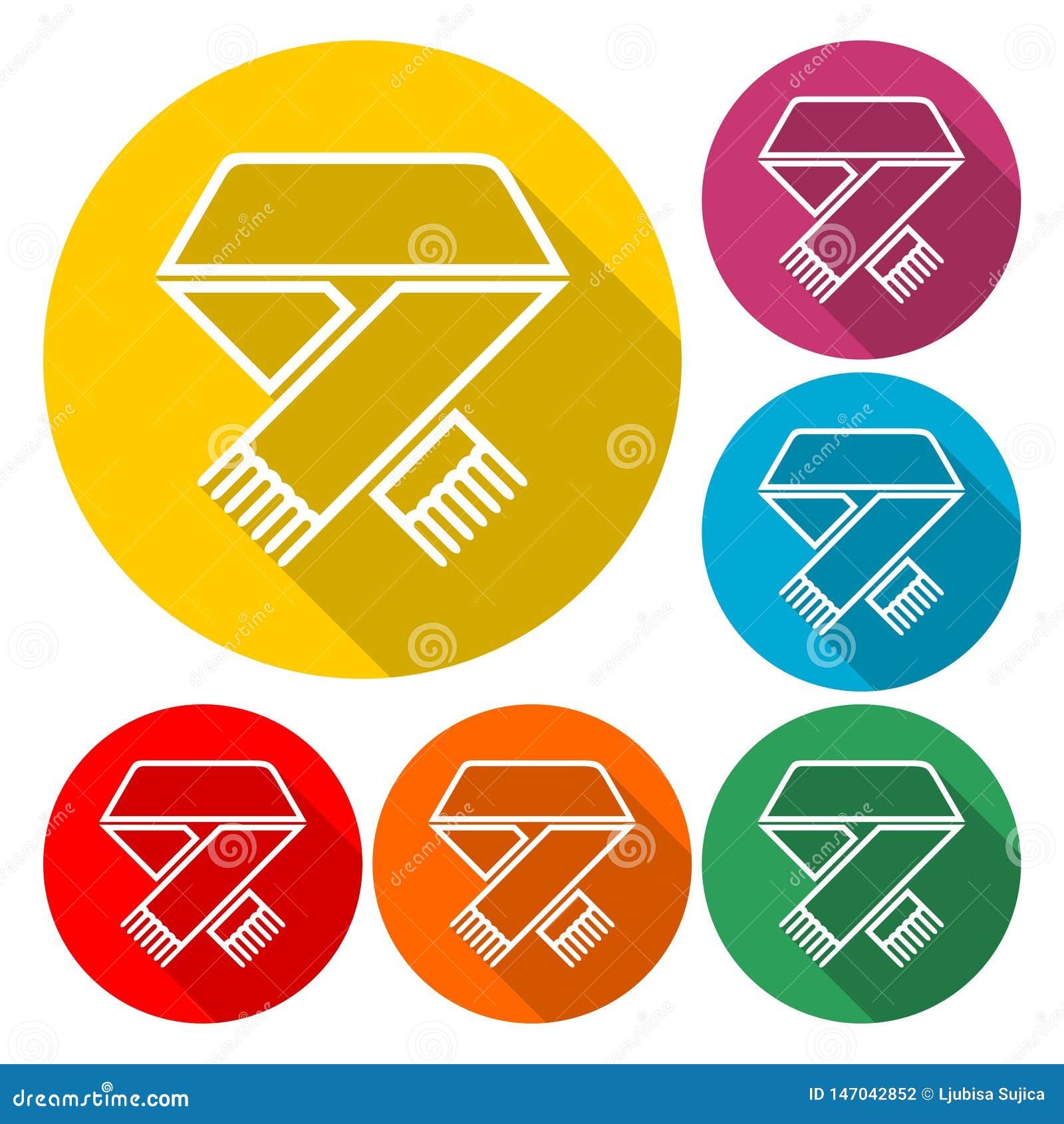 Icono Del Vector De La Bufanda - Ejemplo Ilustración del Vector ...