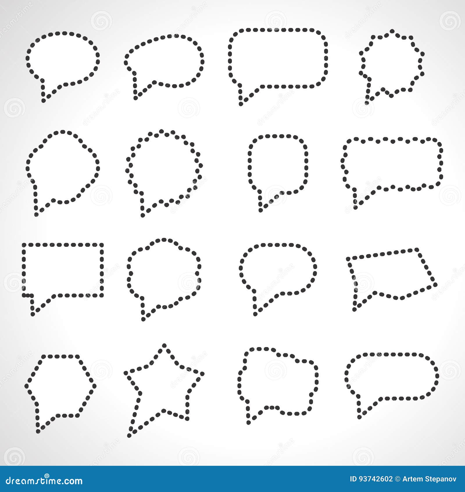 Icono Del Vector De La Burbuja Del Discurso Ilustración del Vector ...