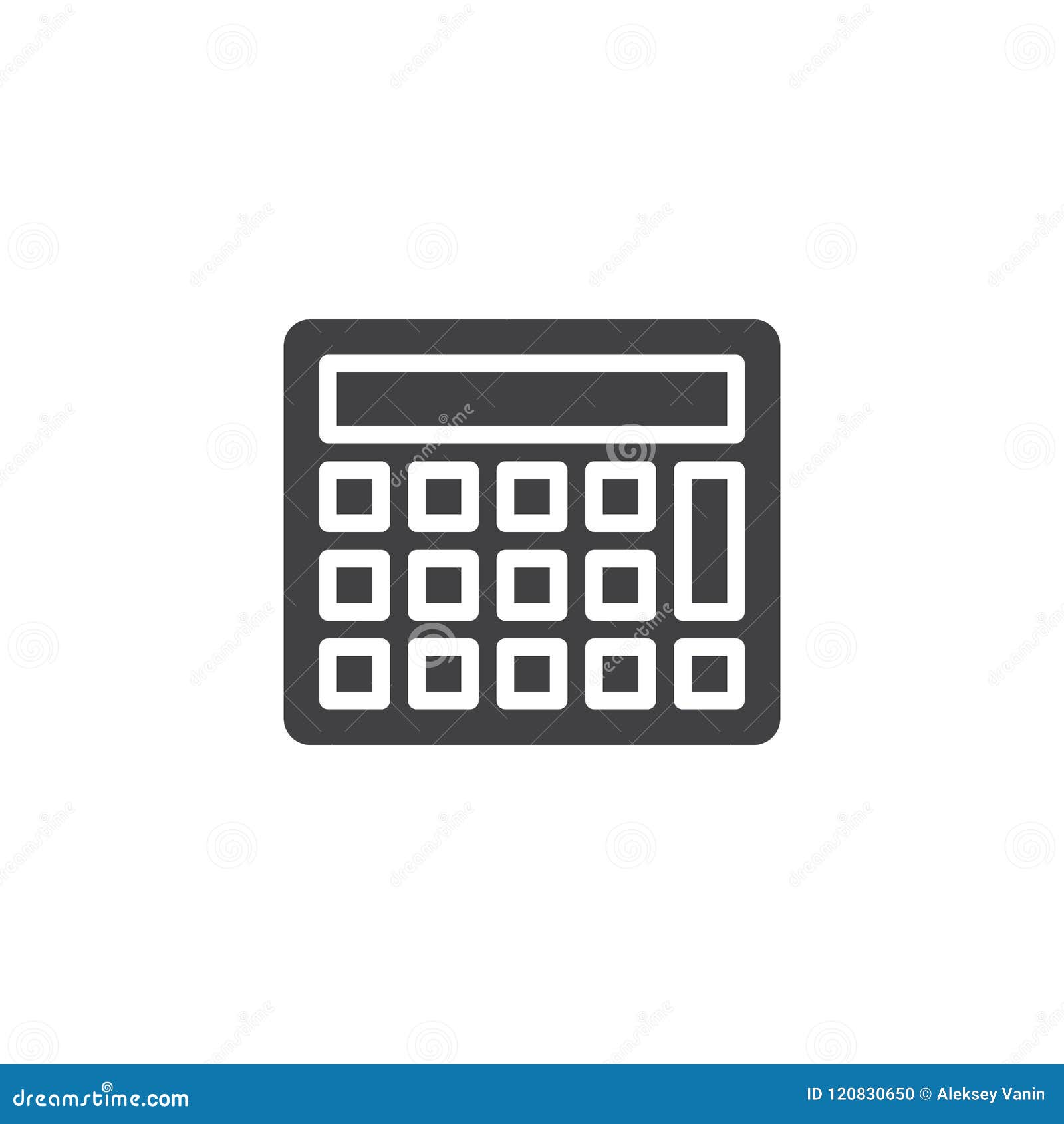 Icono Del Vector De La Calculadora Ilustración del Vector - Ilustración ...