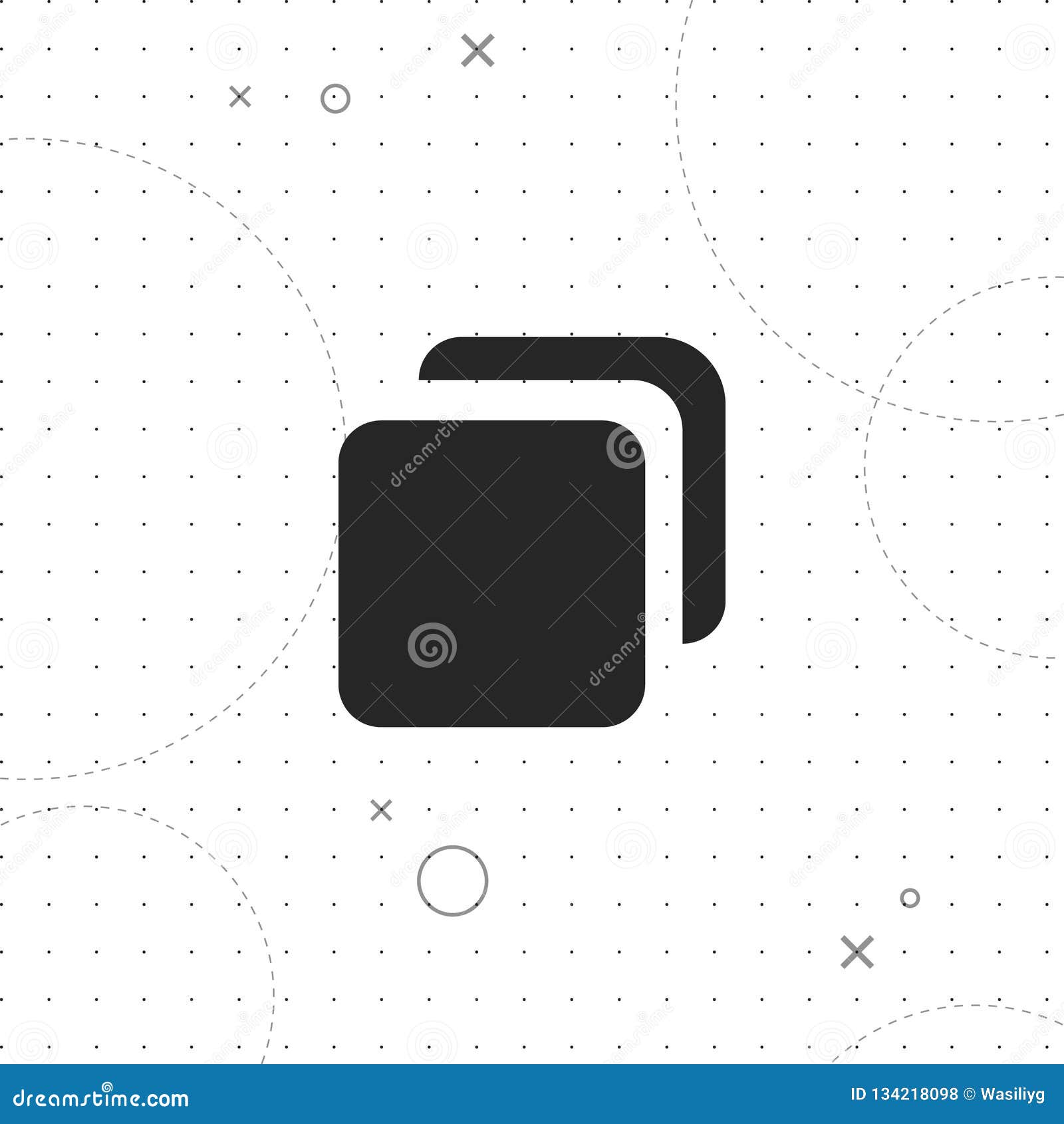 Icono Del Vector De La Copia Ilustración del Vector - Ilustración de ...