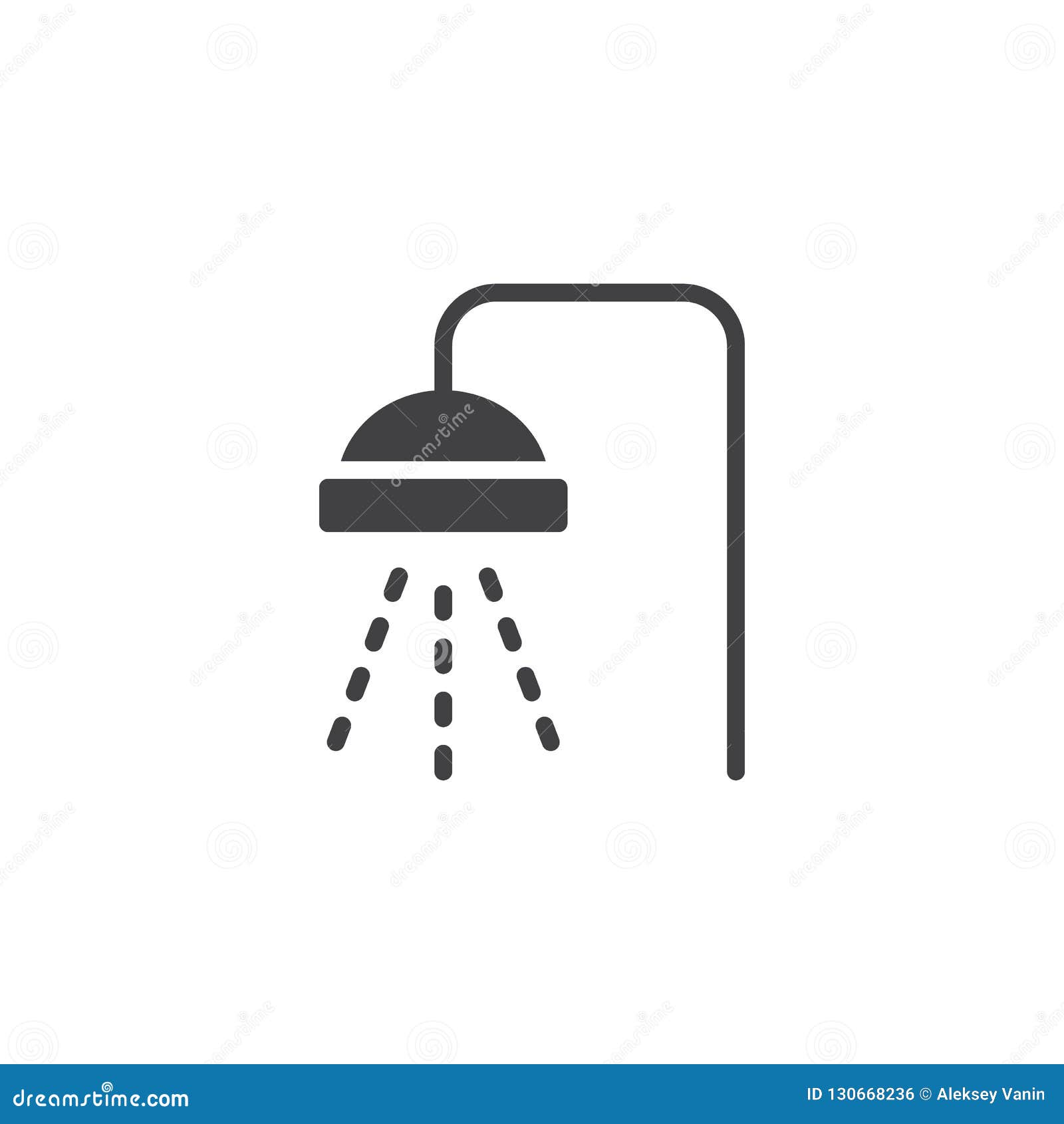 Icono Del Vector De La Ducha Ilustración del Vector - Ilustración de ...