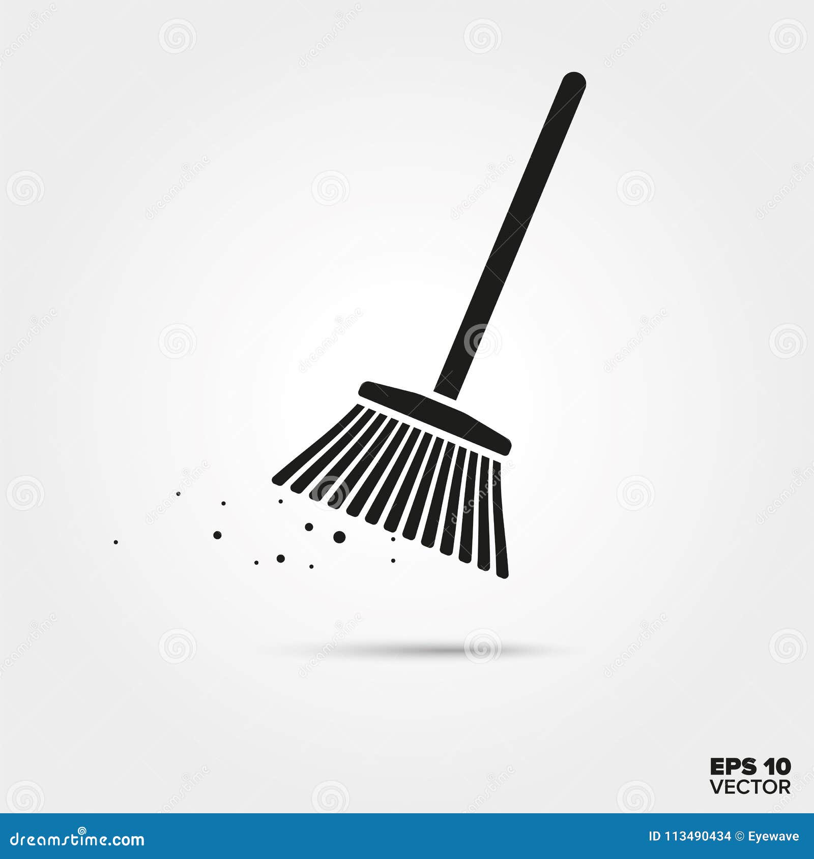 Icono Del Vector De La Escoba Ilustración del Vector - Ilustración de ...