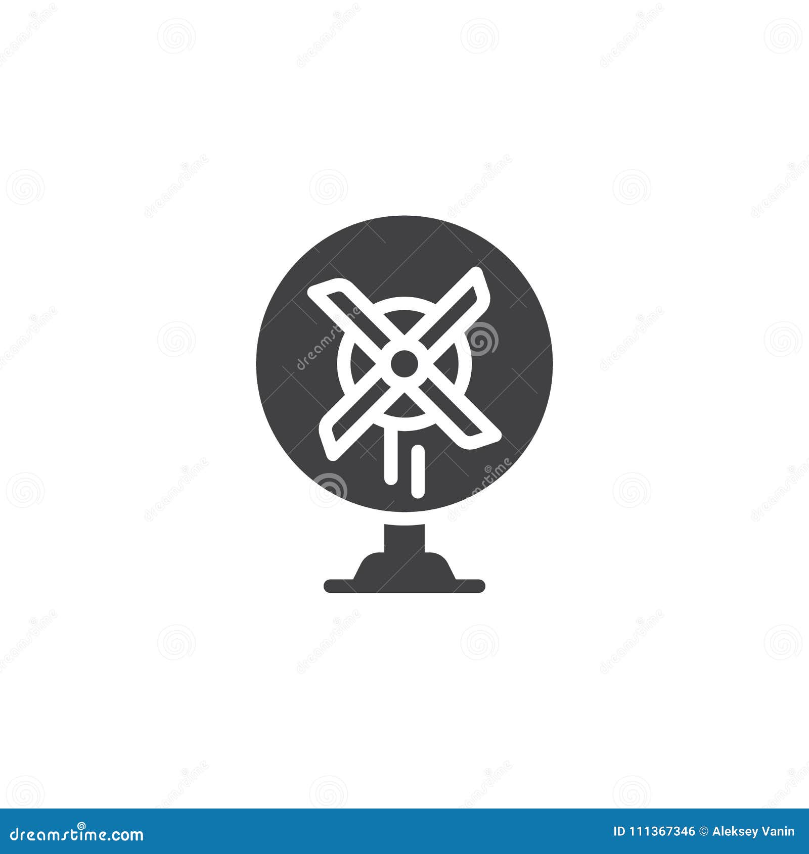 Icono Del Vector De La Fan De Tabla Ilustración del Vector ...