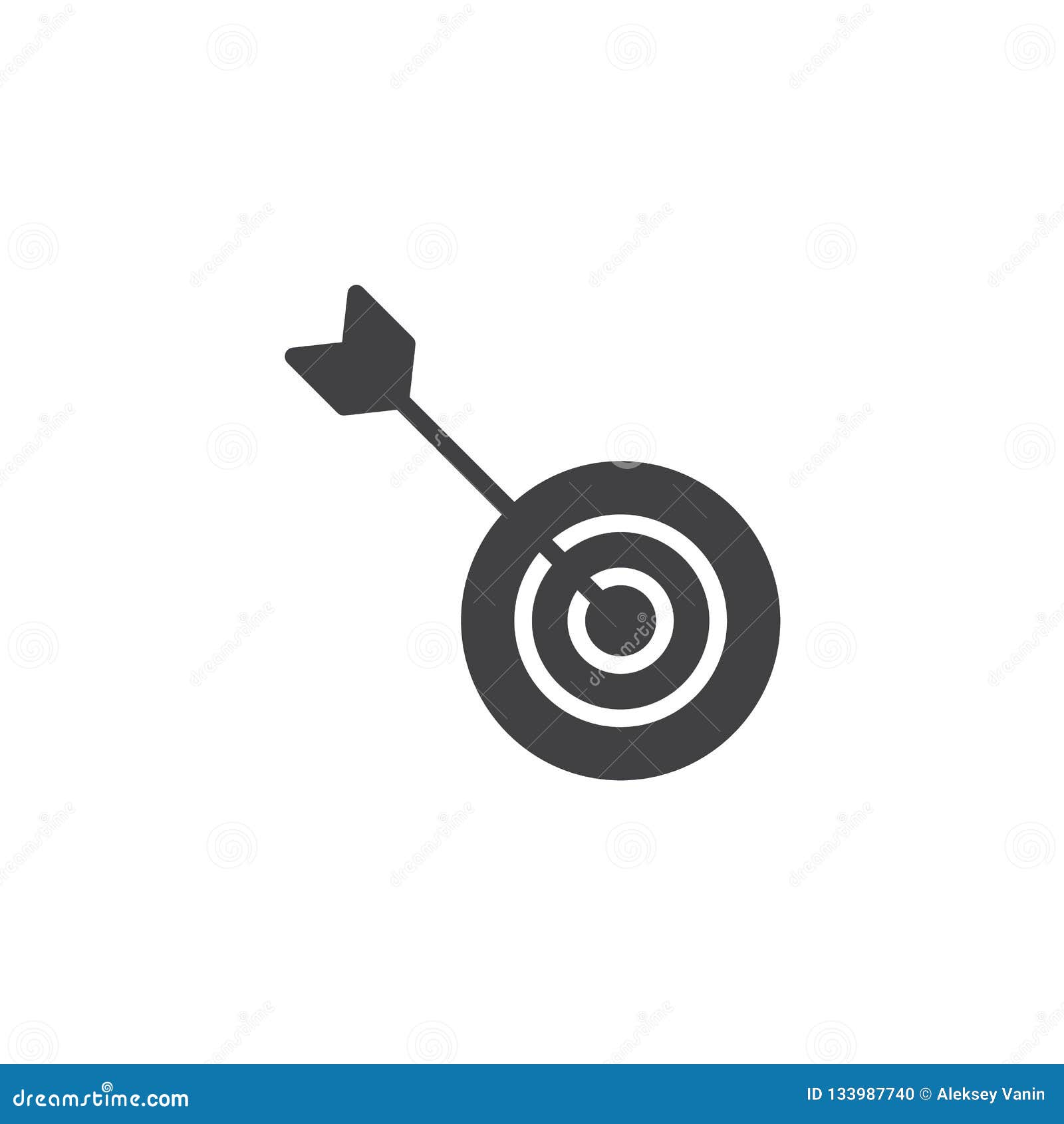 Icono Del Vector De La Flecha De La Blanco Ilustración del Vector ...