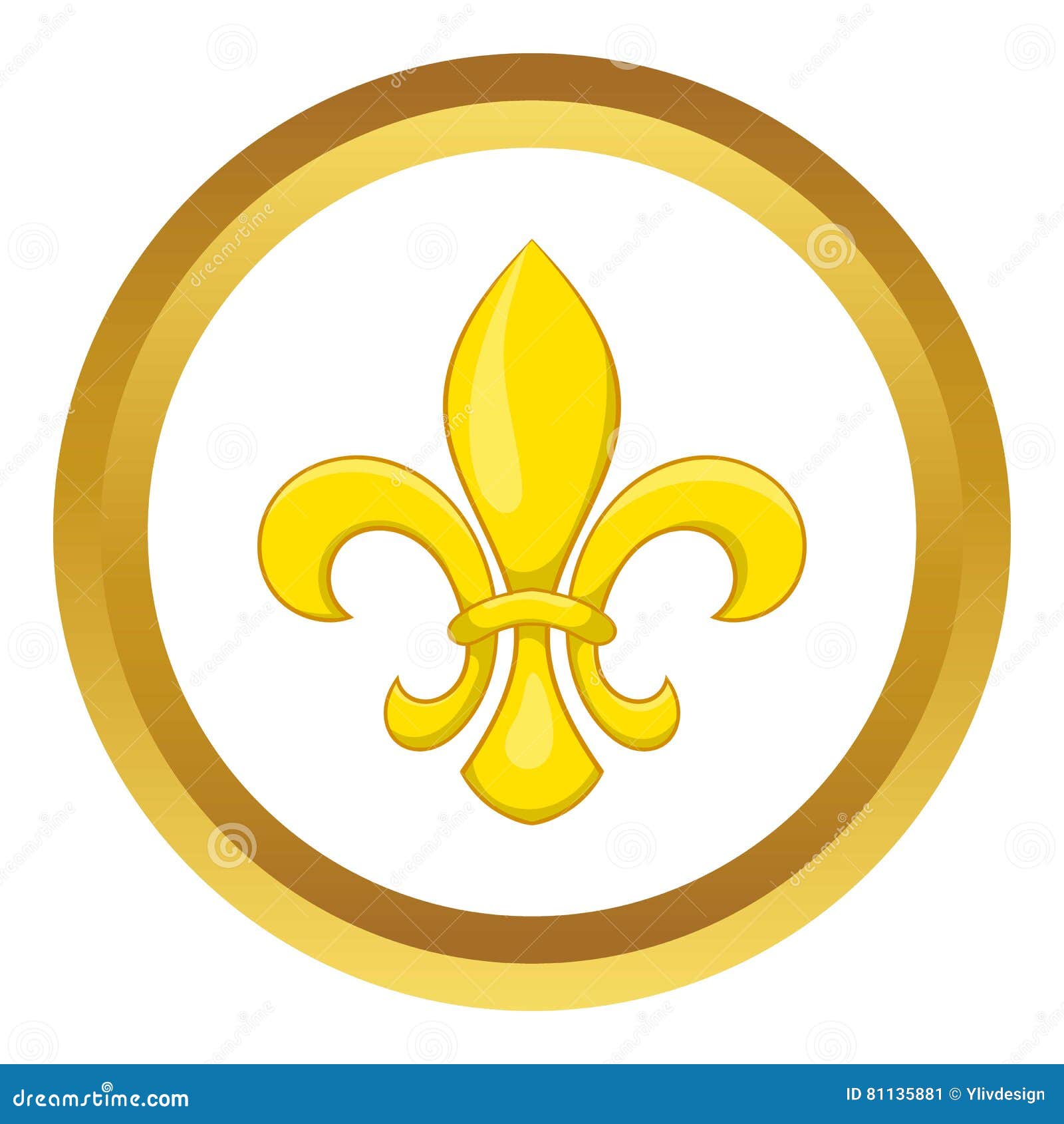 Icono Del Vector De La Flor De Lis Ilustración del Vector - Ilustración ...