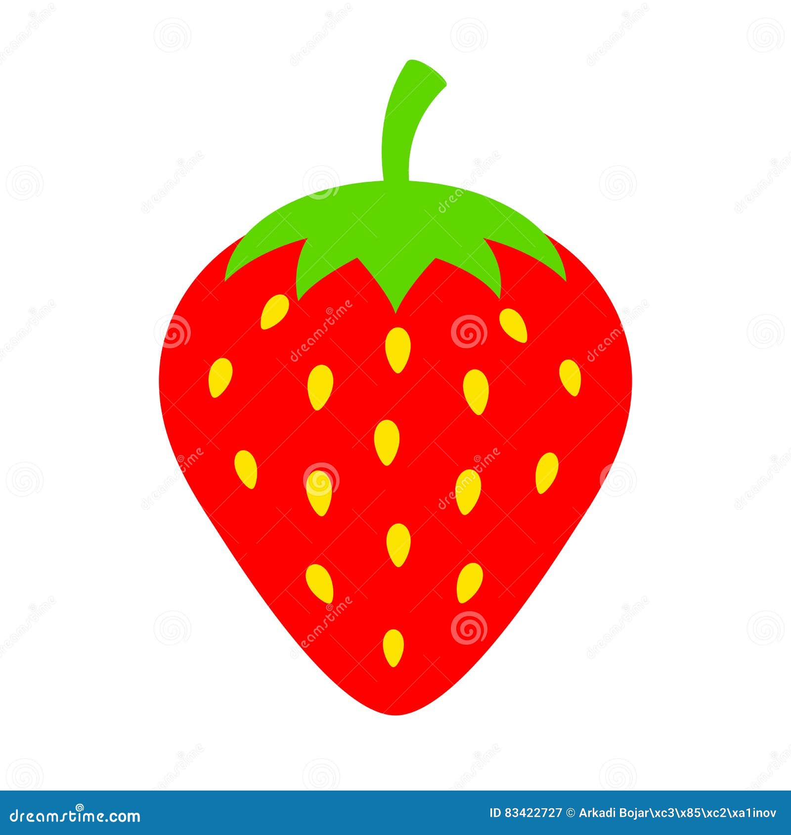Icono Del Vector De La Fresa Ilustración del Vector - Ilustración de ...