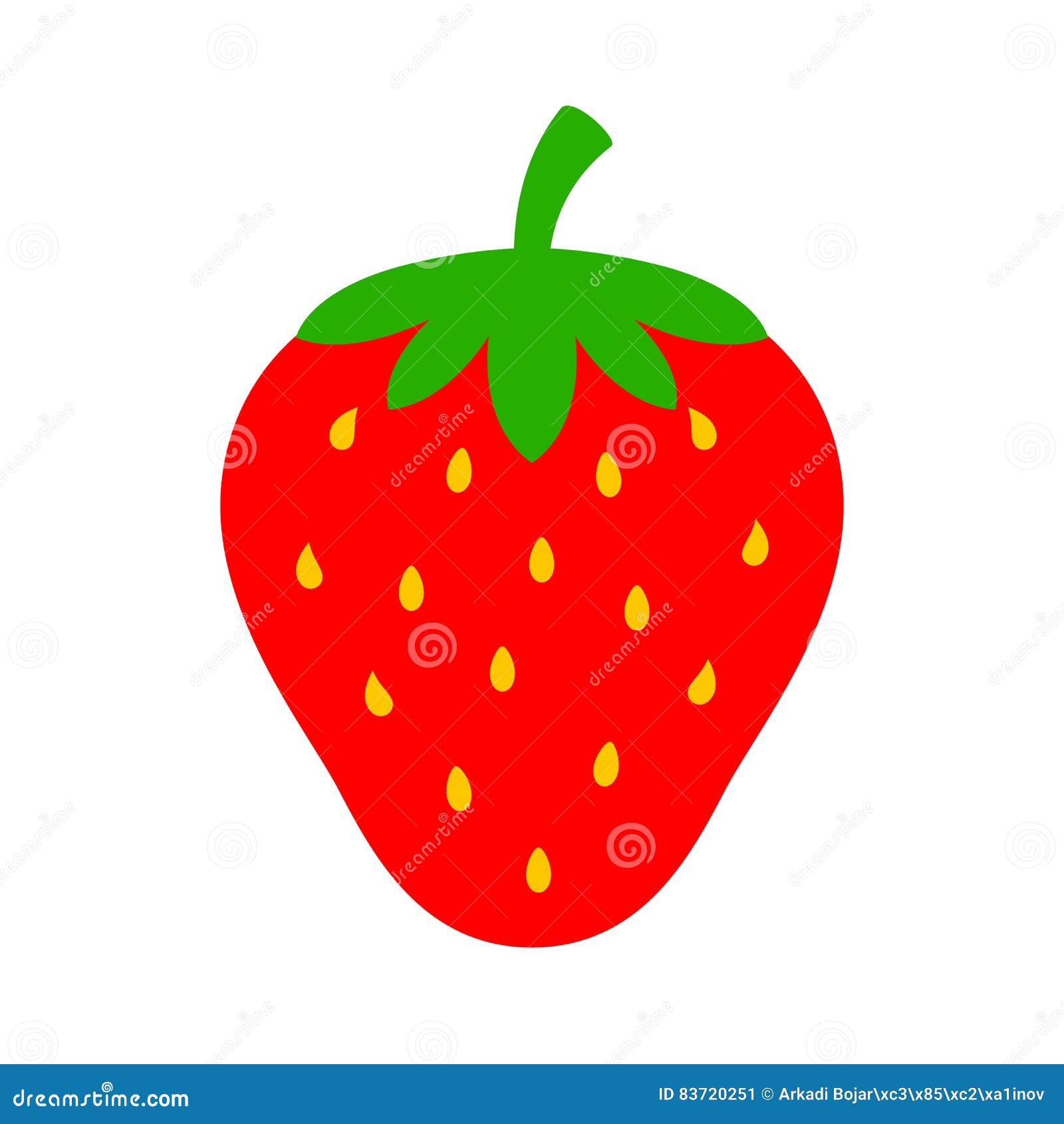 Icono Del Vector De La Fresa Ilustración del Vector - Ilustración de ...