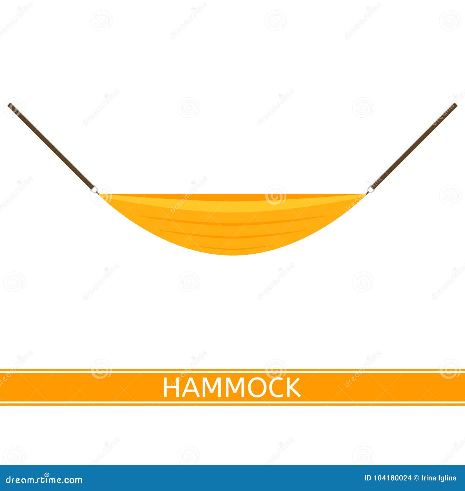 Icono Del Vector De La Hamaca Ilustración del Vector - Ilustración de ...