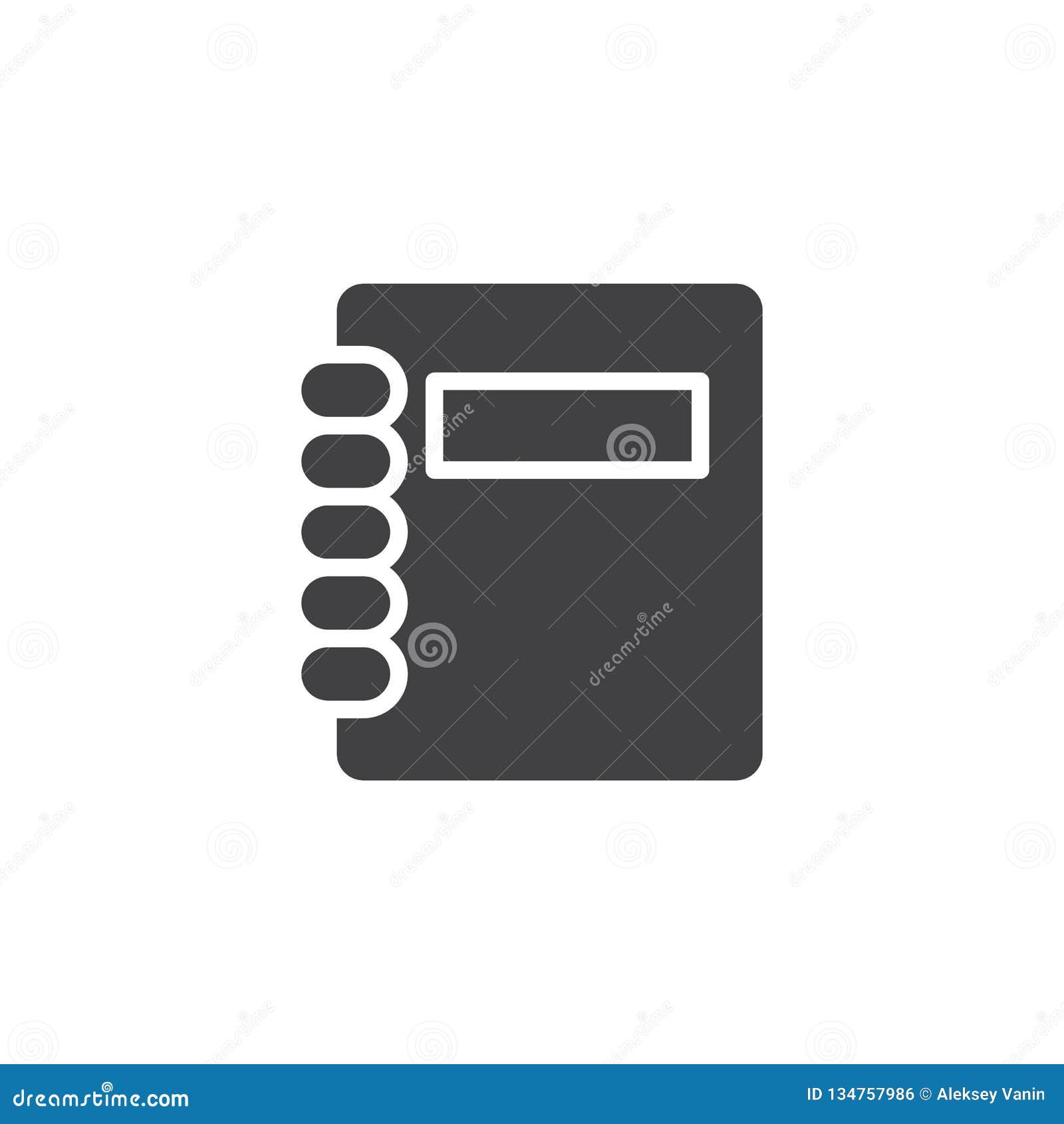 Icono Del Vector De La Libreta Ilustración del Vector - Ilustración de ...