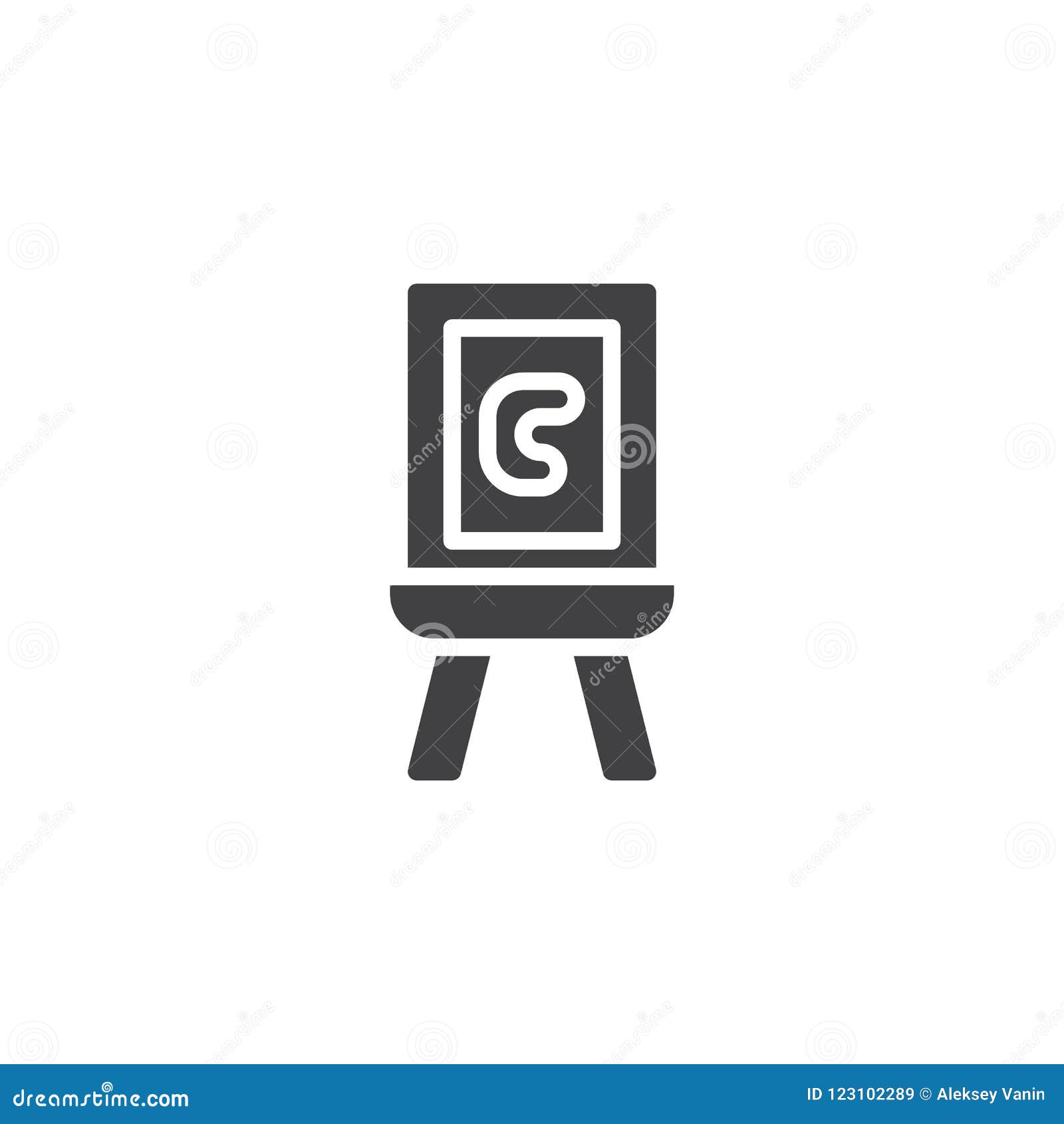 Icono Del Vector De La Lona Ilustración del Vector - Ilustración de ...