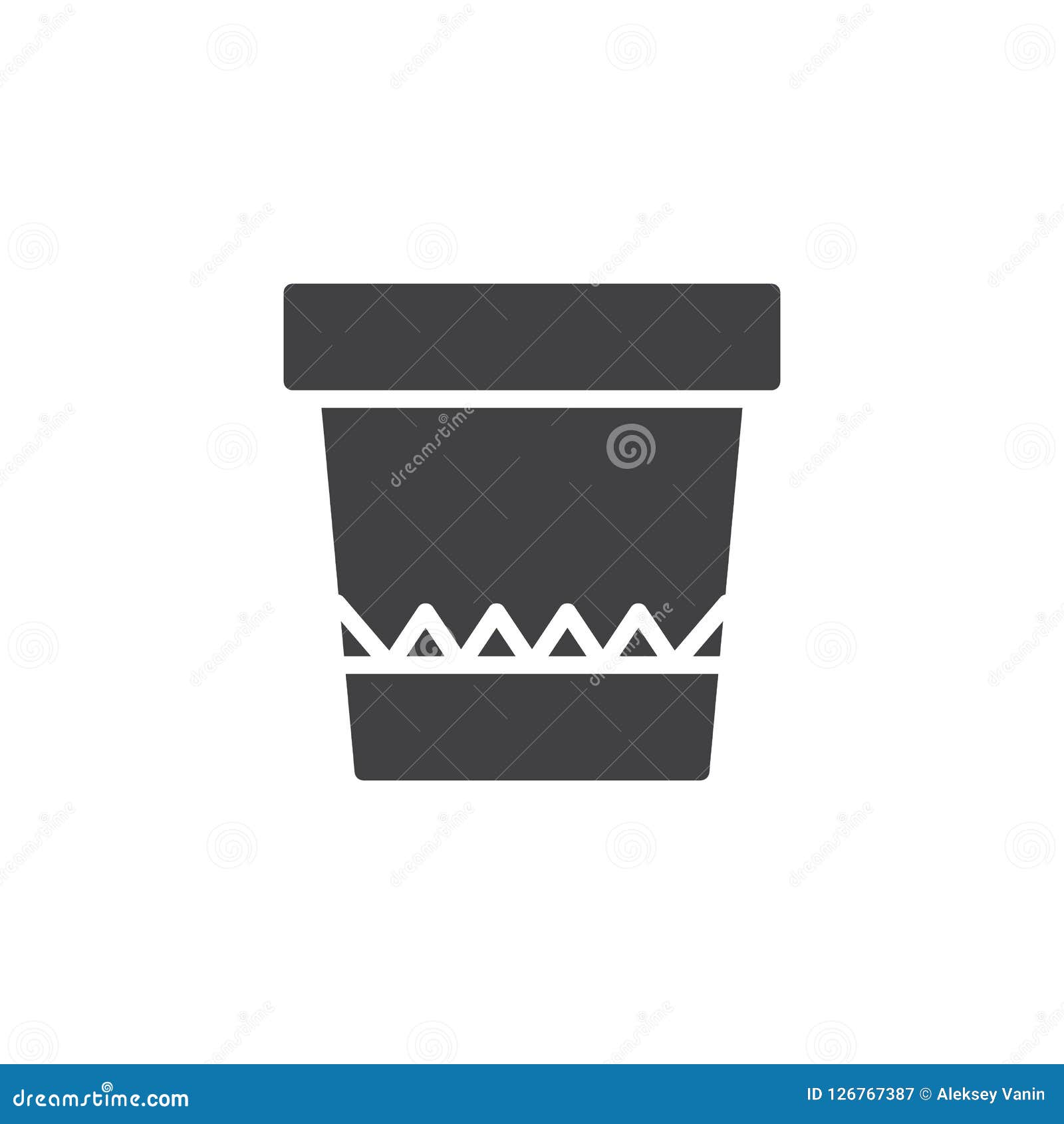 Icono Del Vector De La Maceta Ilustración del Vector - Ilustración de ...