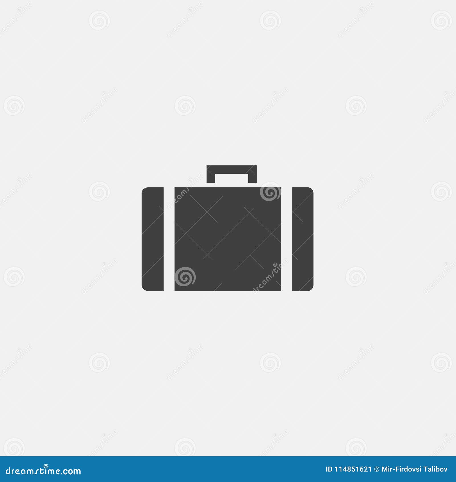 Icono Del Vector De La Maleta Stock de ilustración - Ilustración de ...