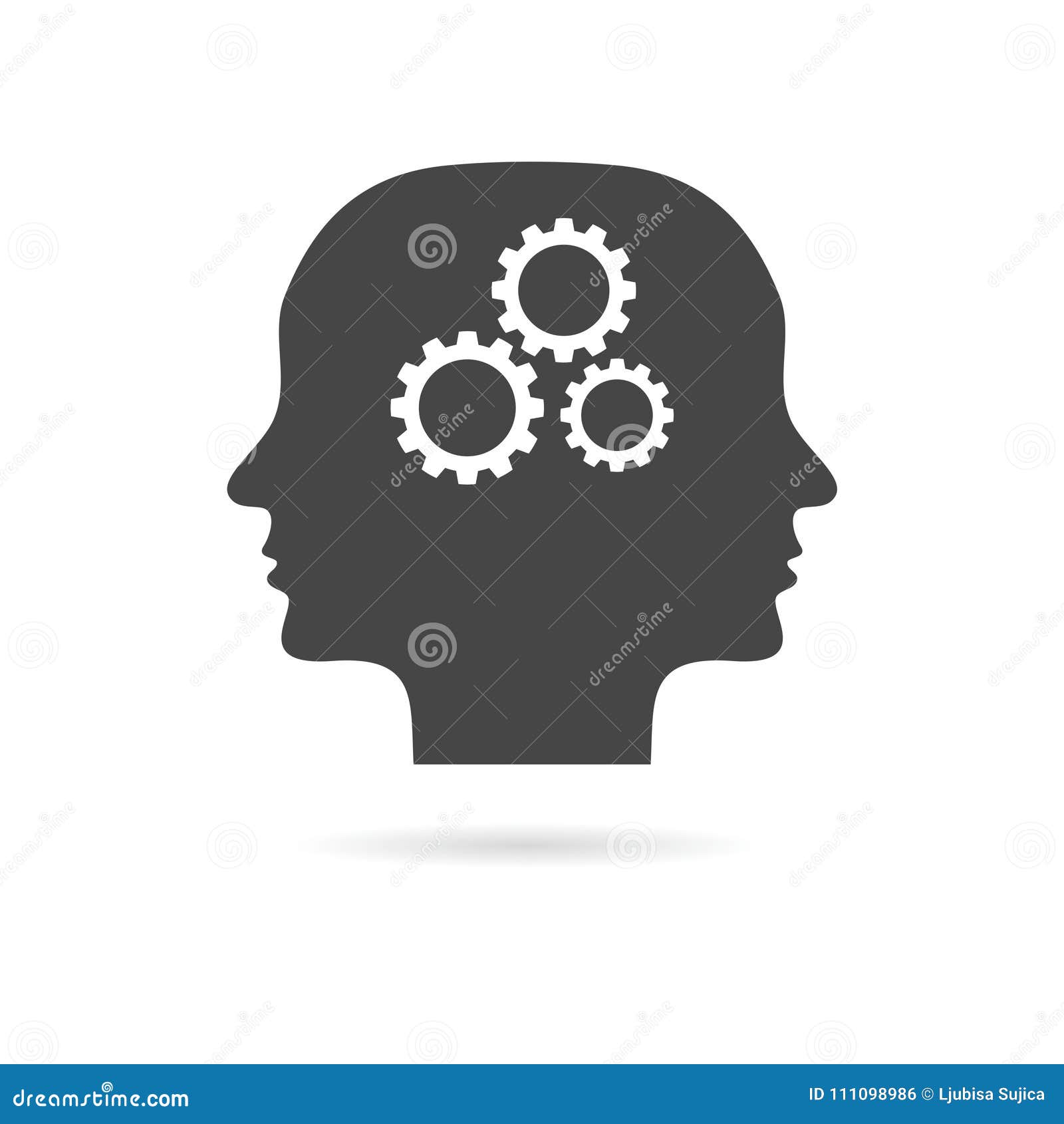 Icono Del Vector De La Mente Ilustración del Vector - Ilustración de ...