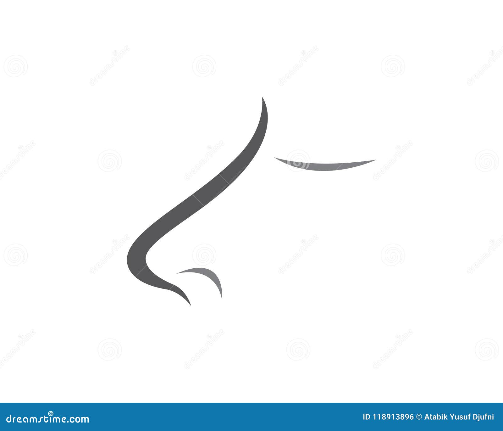 Icono Del Vector De La Nariz Ilustración del Vector - Ilustración de ...