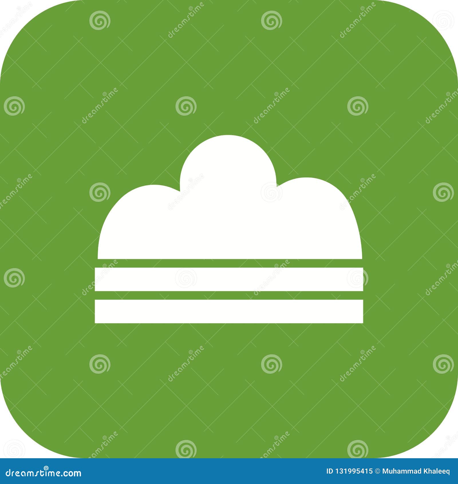 Icono Del Vector De La Niebla Stock de ilustración - Ilustración de vector, lineal: 131995415