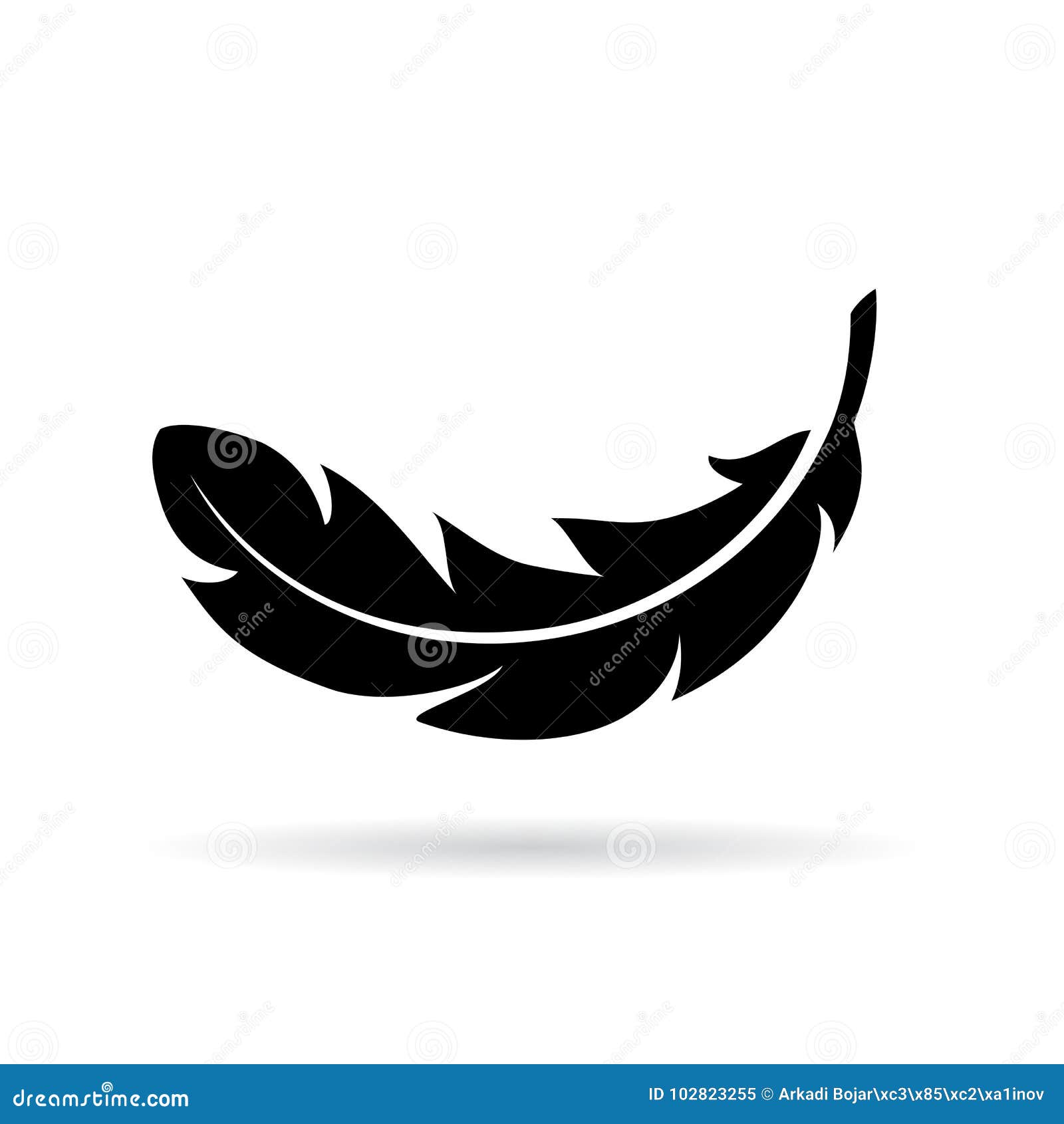 Icono Del Vector De La Pluma Ilustración del Vector - Ilustración de ...