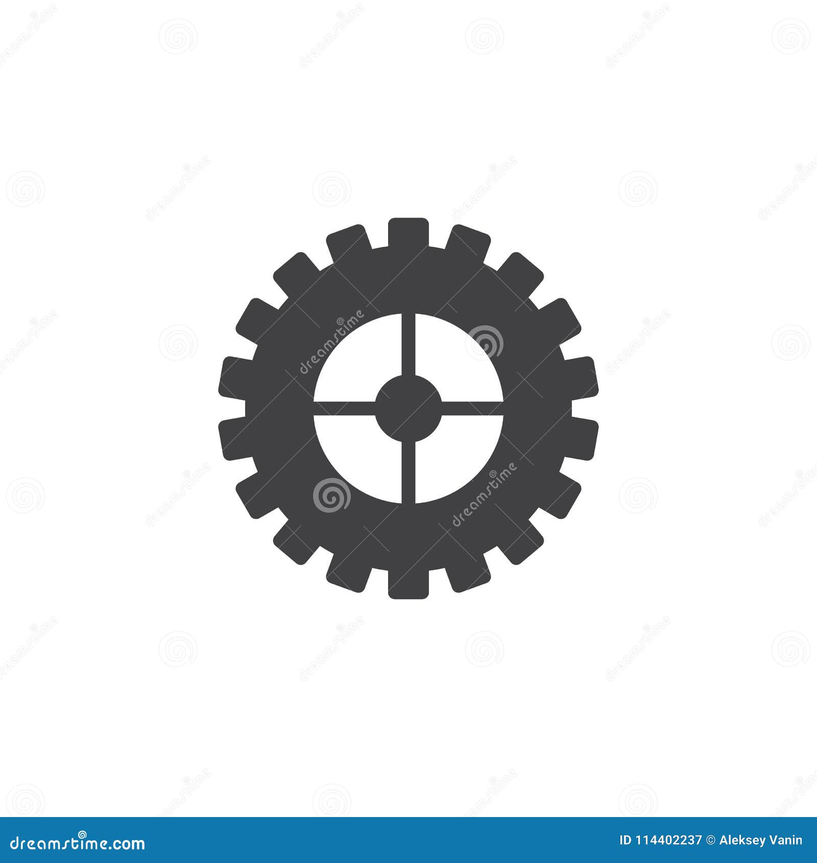 Icono Del Vector De La Rueda Dentada Ilustración del Vector ...