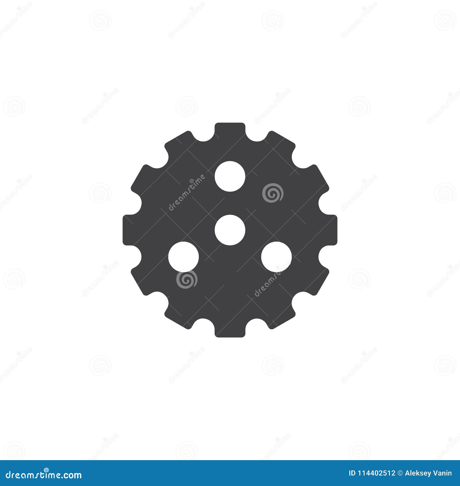 Icono Del Vector De La Rueda Dentada Ilustración del Vector ...