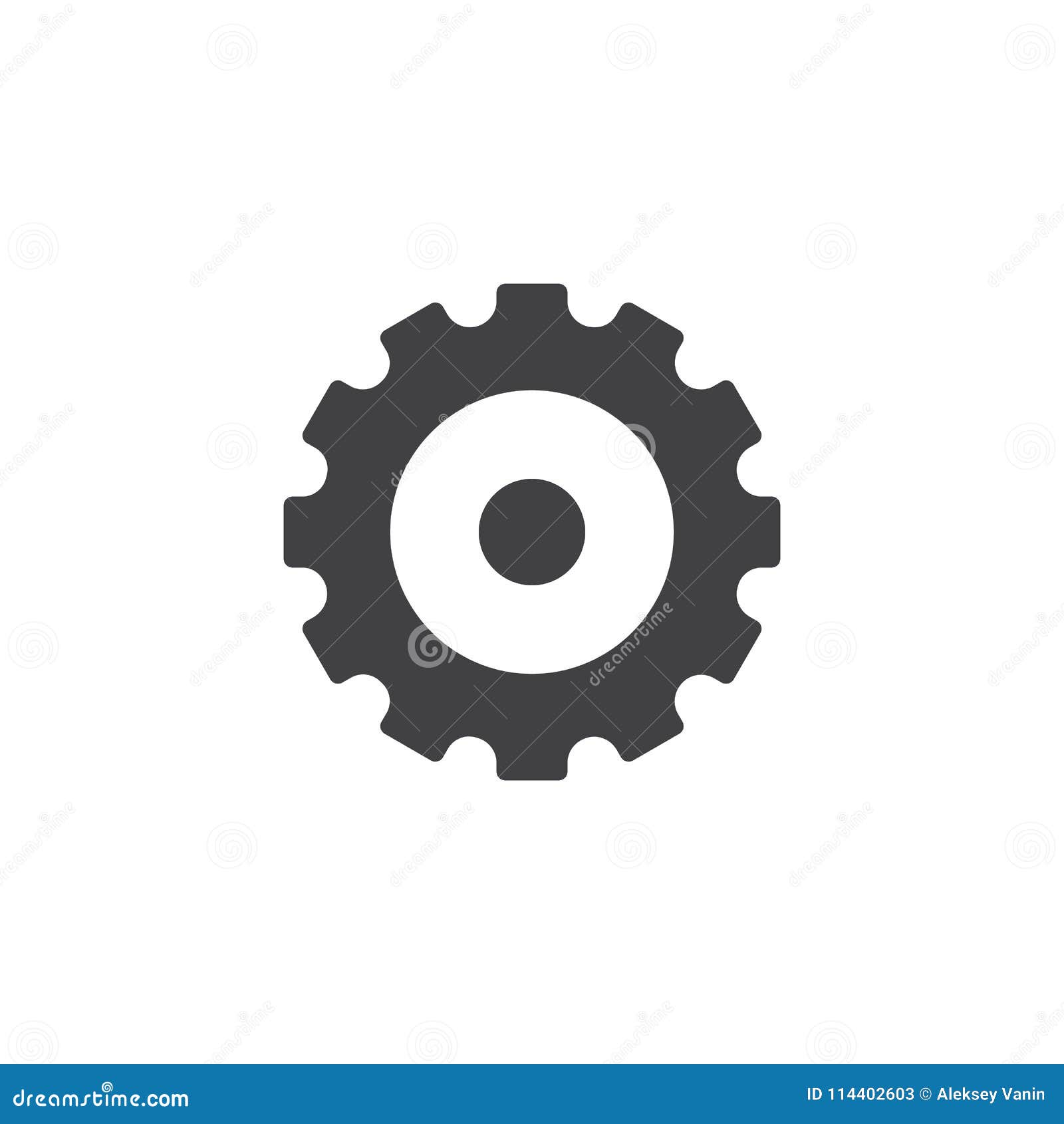 Icono Del Vector De La Rueda De Engranaje Ilustración del Vector ...