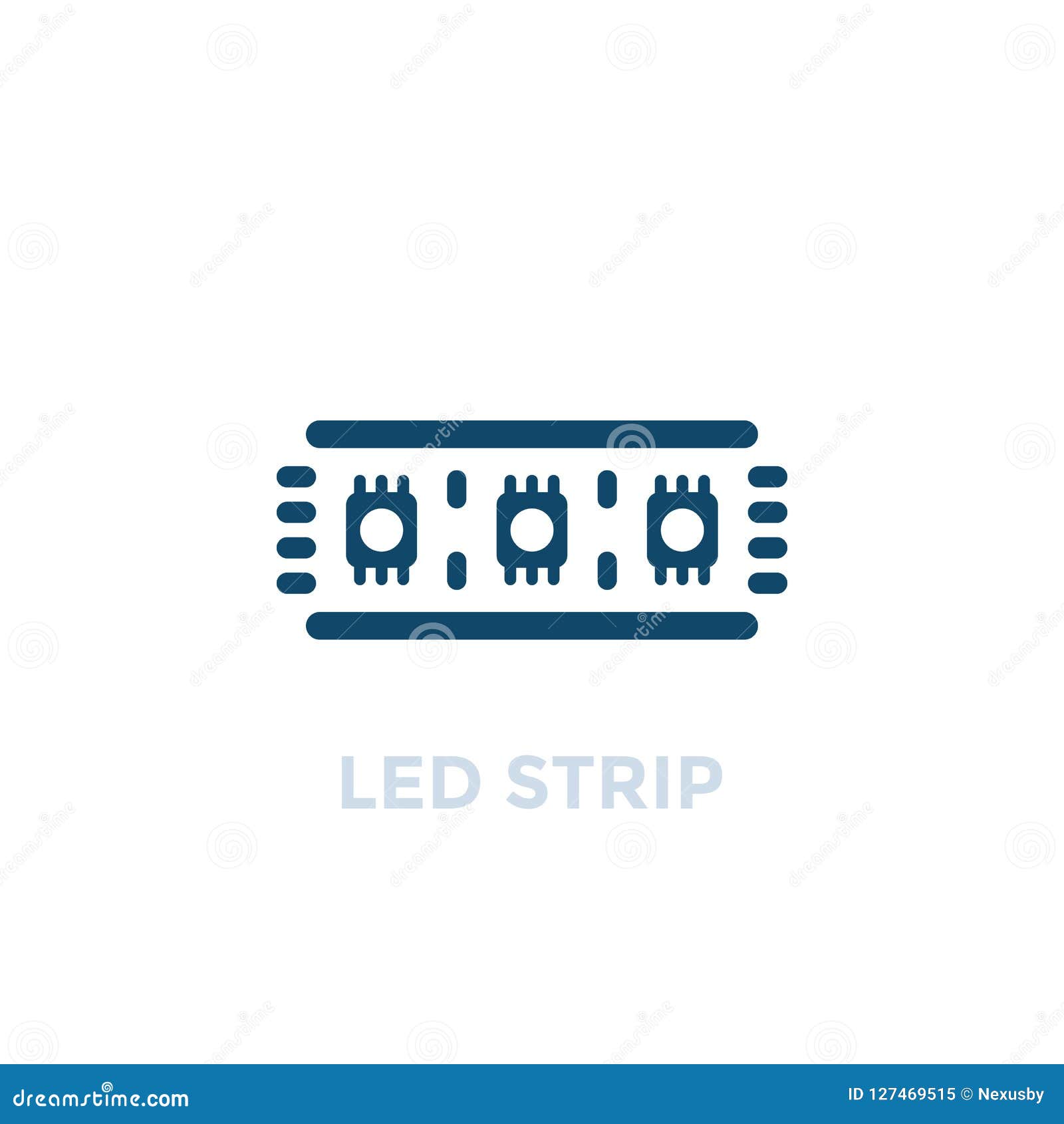 Icono Del Vector De La Tira Del LED Ilustración del Vector ...