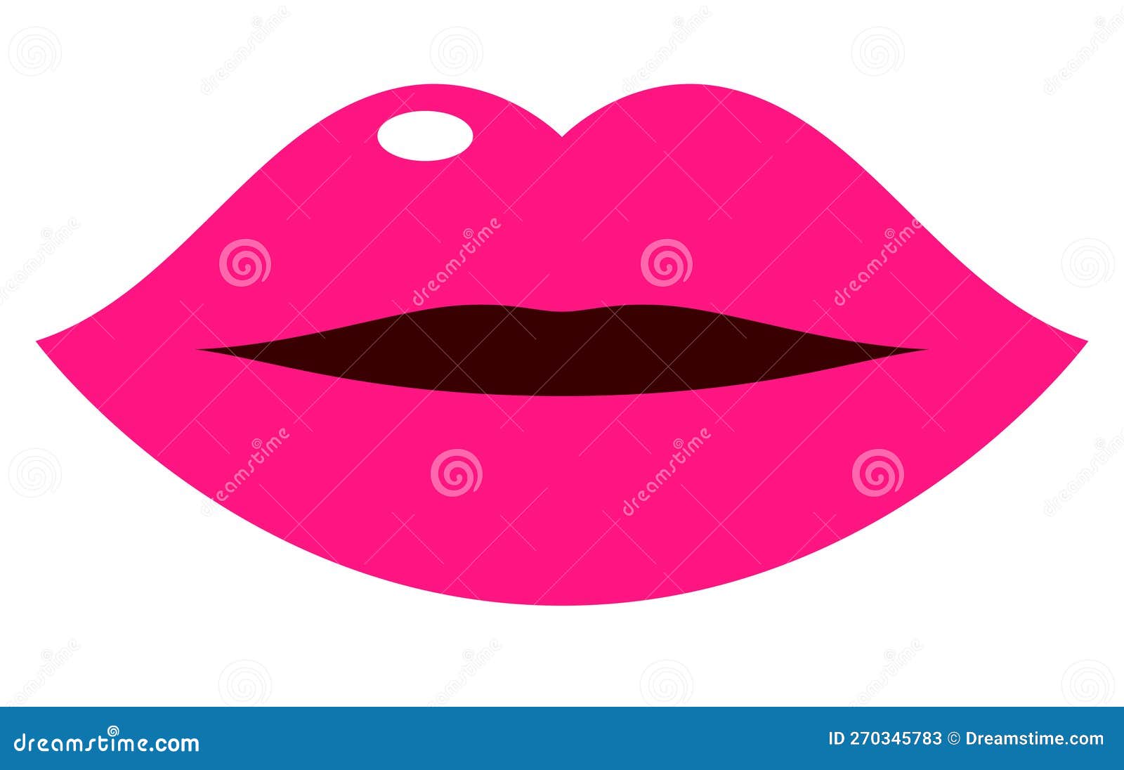 Icono Del Vector De Labios Rojos Ilustración del Vector - Ilustración ...