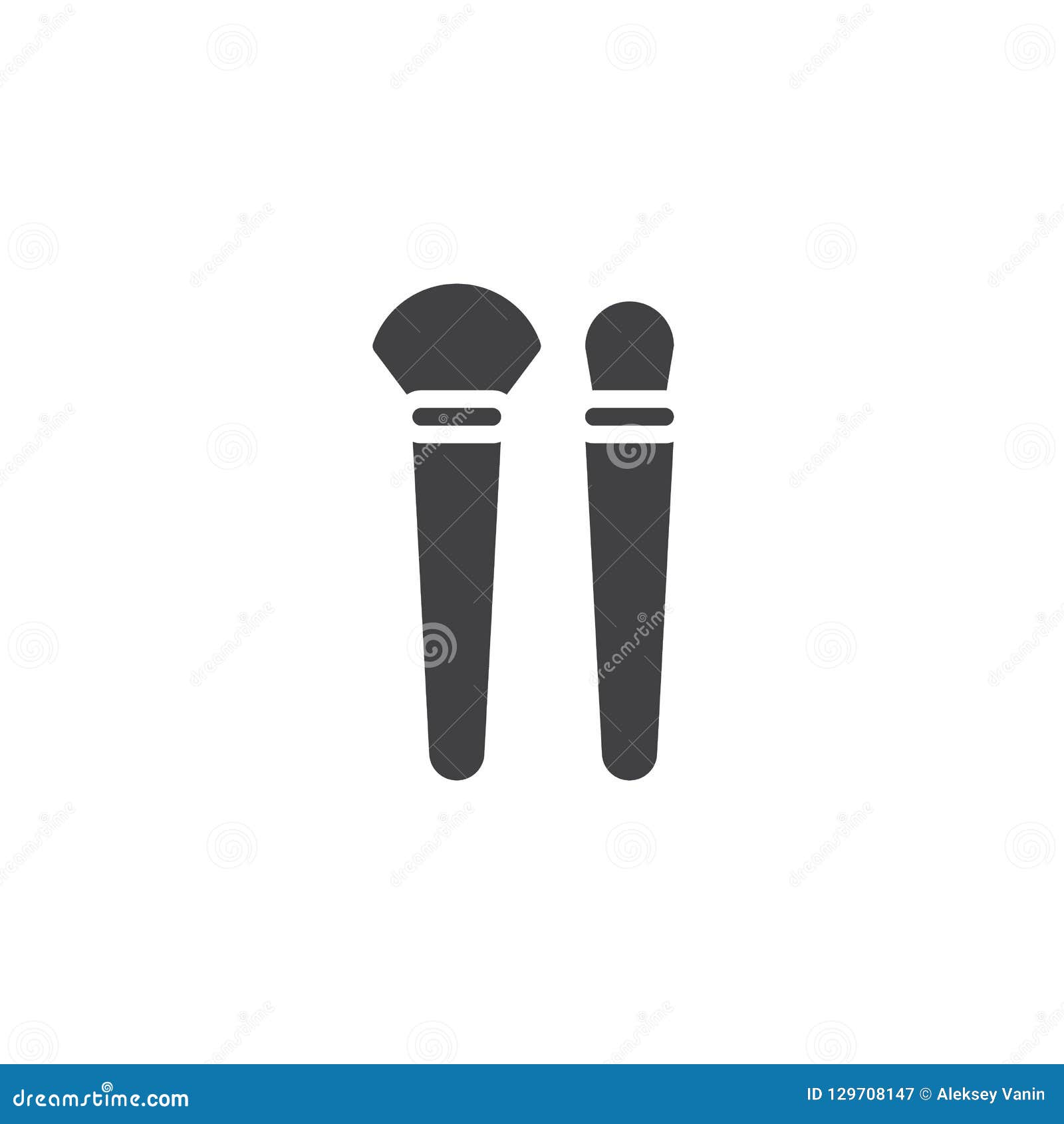 Icono Del Vector De Las Brochas Ilustración del Vector - Ilustración de ...