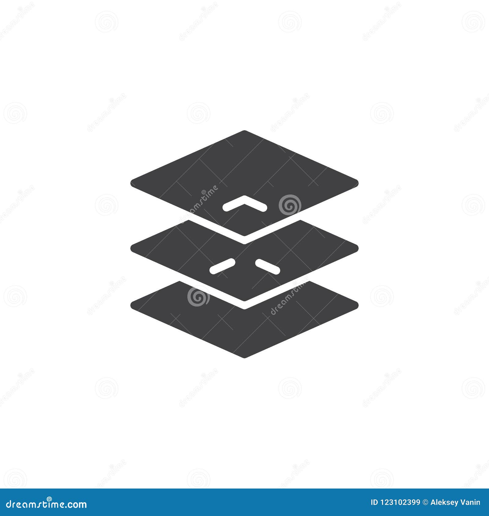 Icono Del Vector De Las Capas Ilustración del Vector - Ilustración de ...