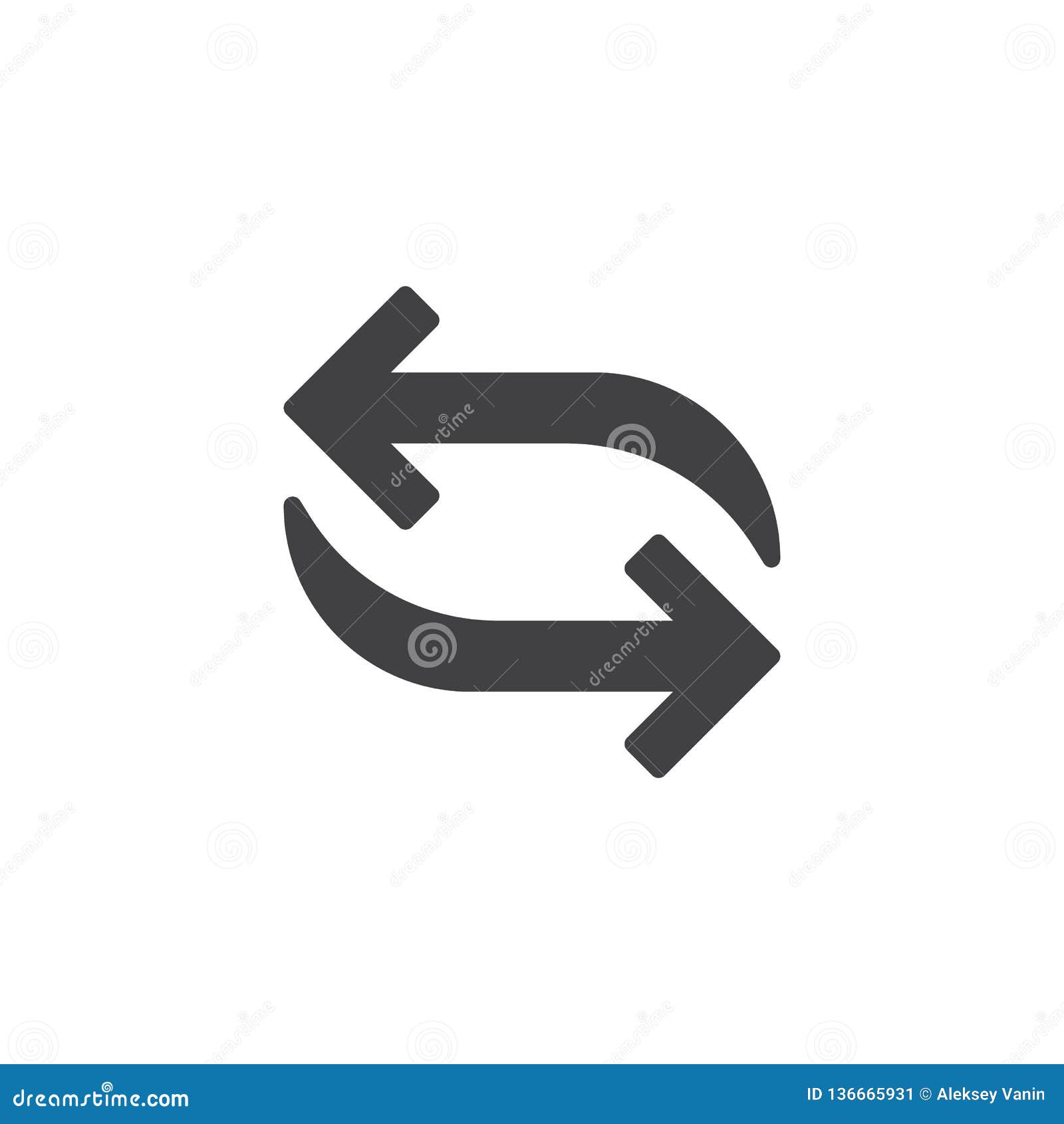 Icono Del Vector De Las Flechas Del Intercambio Ilustración del Vector ...