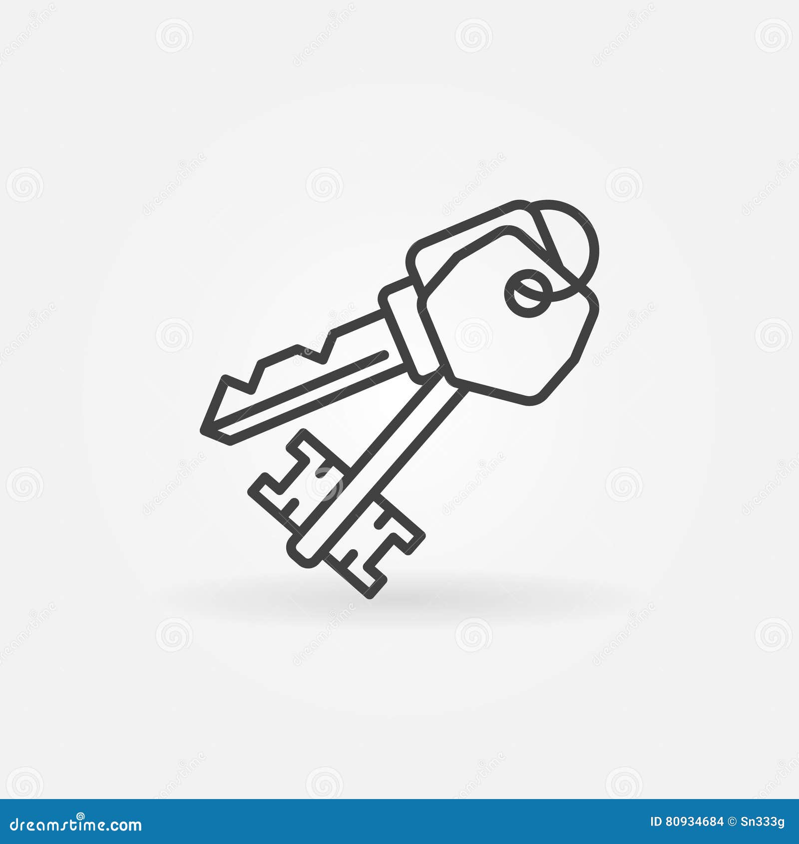 Icono Del Vector De Las Llaves Ilustración del Vector - Ilustración de ...