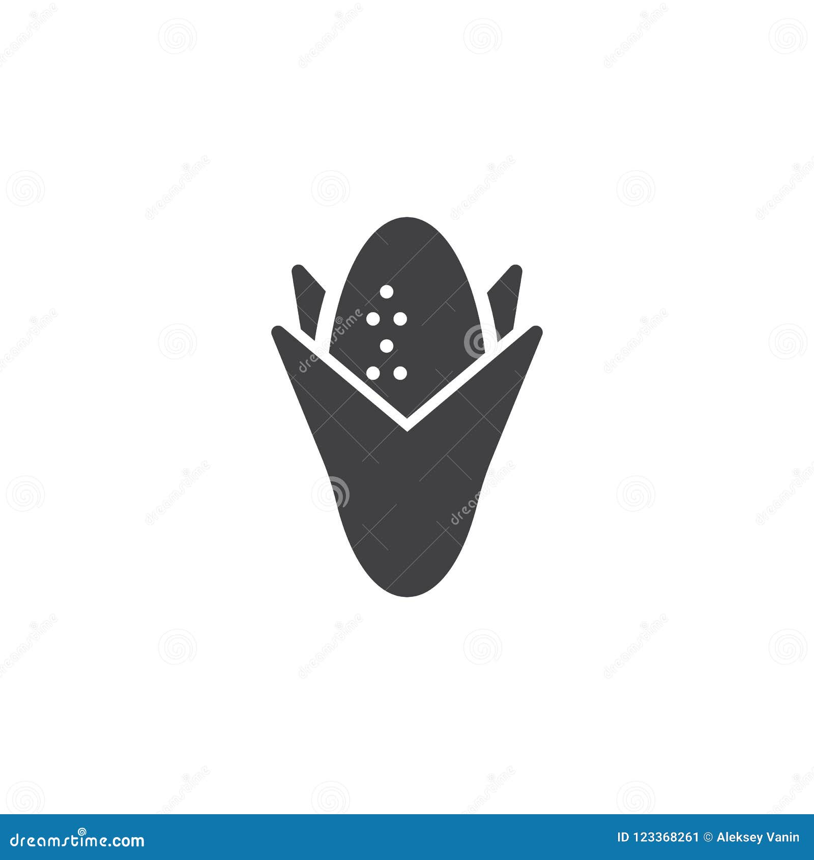 Icono Del Vector De Las Mazorcas De Maíz Ilustración del Vector ...