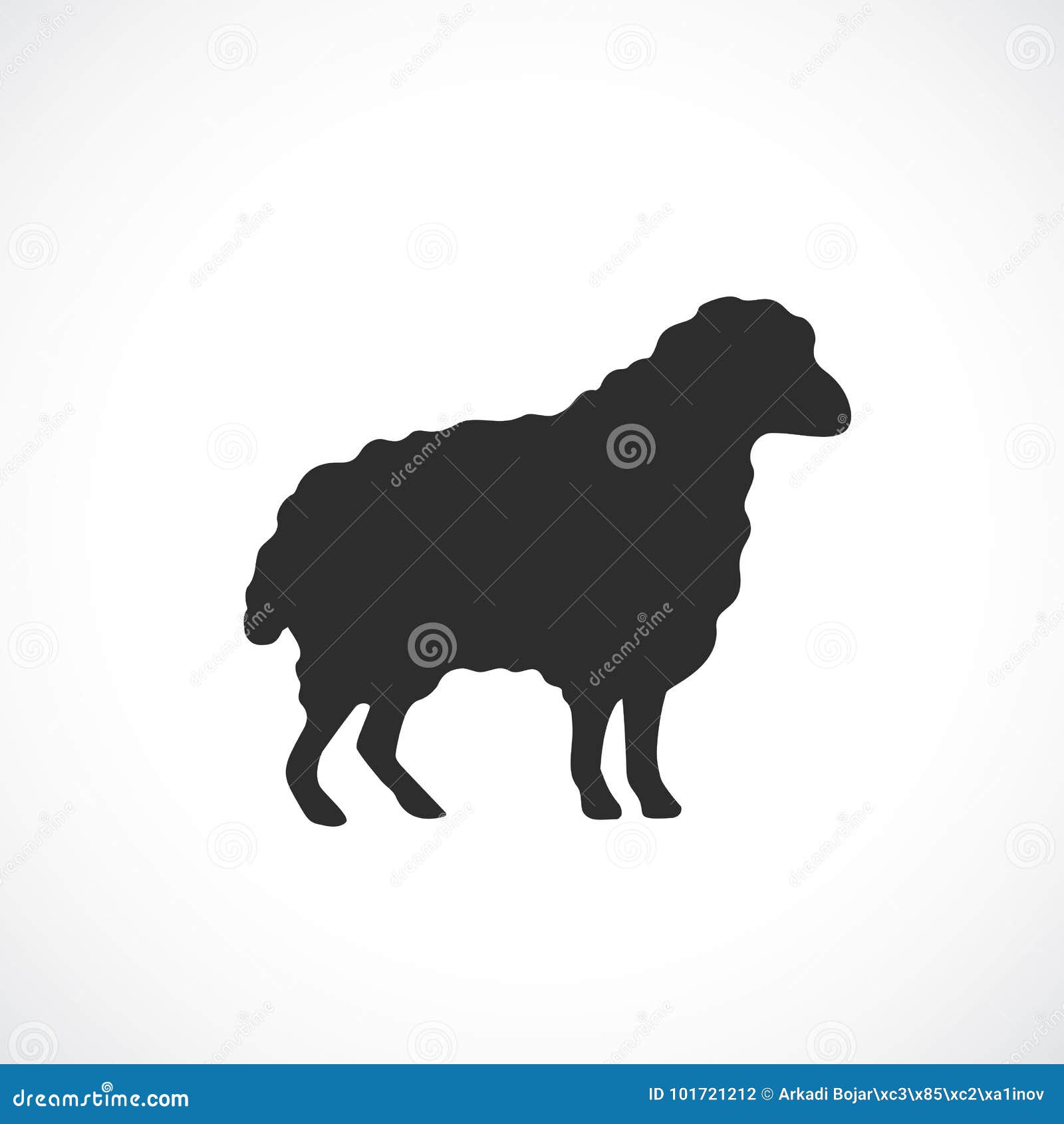 Icono Del Vector De Las Ovejas Ilustración del Vector - Ilustración de ...