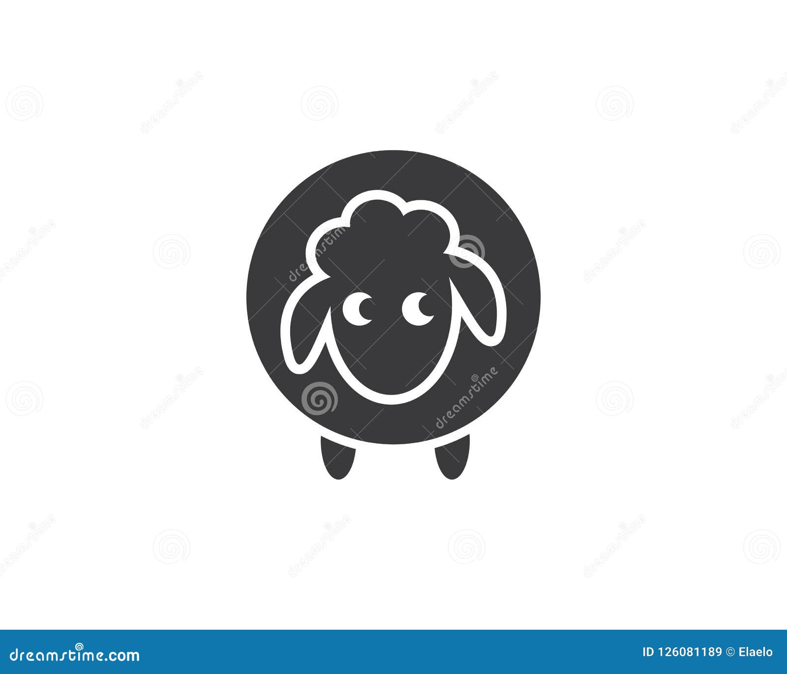 Icono Del Vector De Las Ovejas Ilustración del Vector - Ilustración de ...