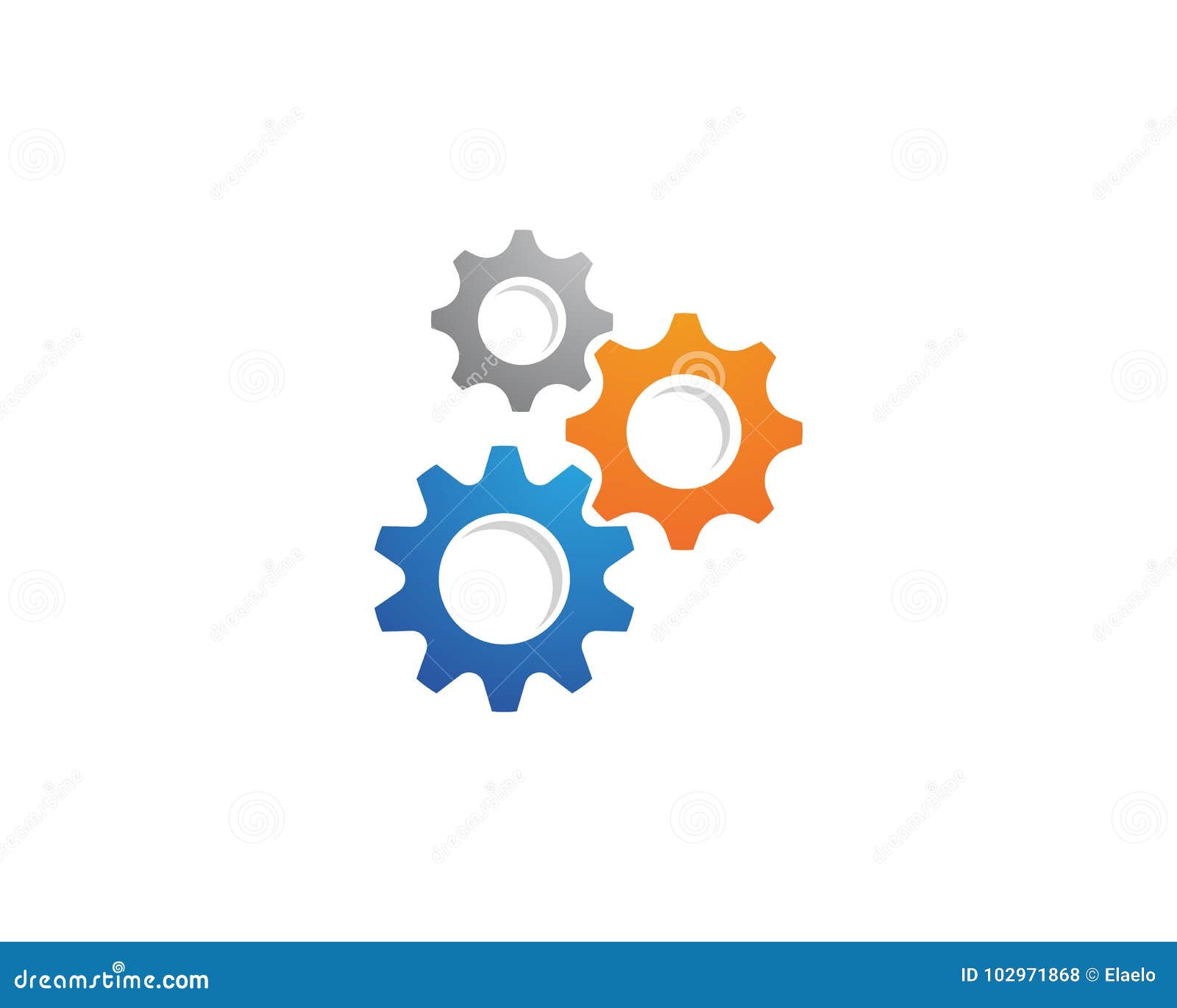 Icono Del Vector De Logo Template Del Engranaje Ilustración del Vector ...