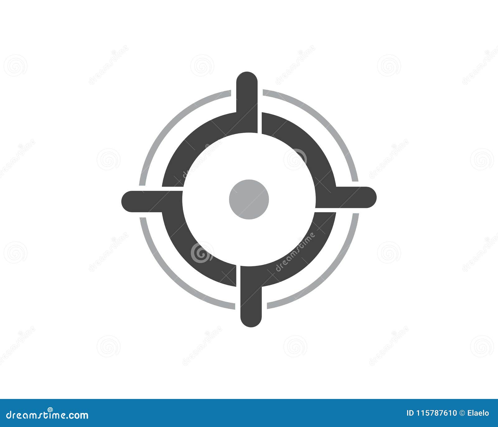 Icono Del Vector De Logo Template Del Foco Ilustración del Vector ...