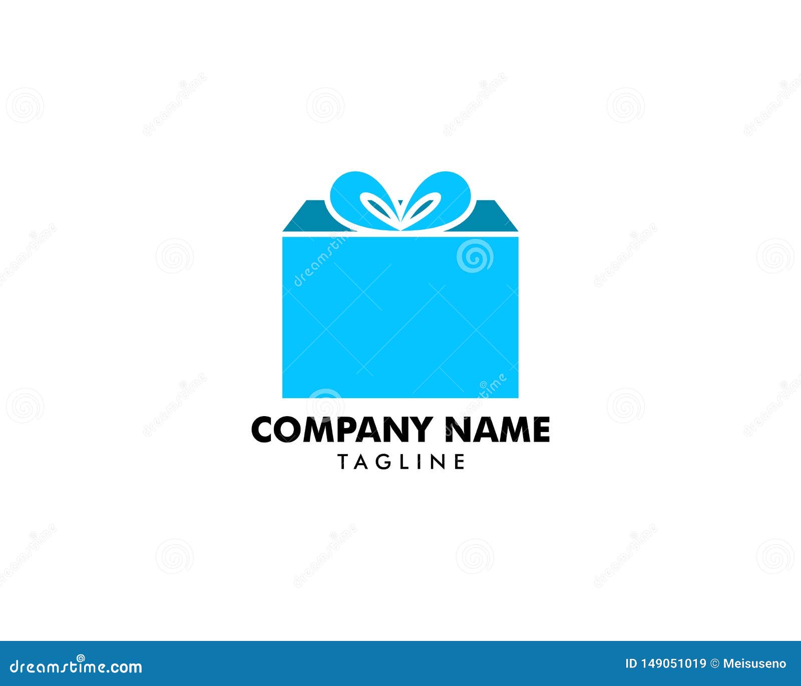 Icono Del Vector De Logo Template Del Regalo Ilustración del Vector ...