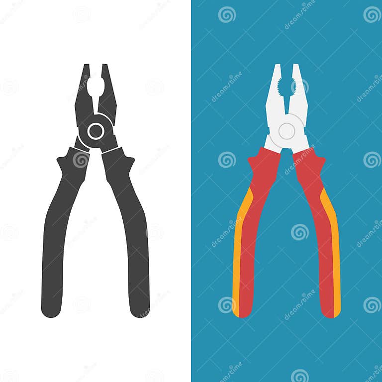 Icono Del Vector De Los Alicates Ilustración del Vector - Ilustración ...