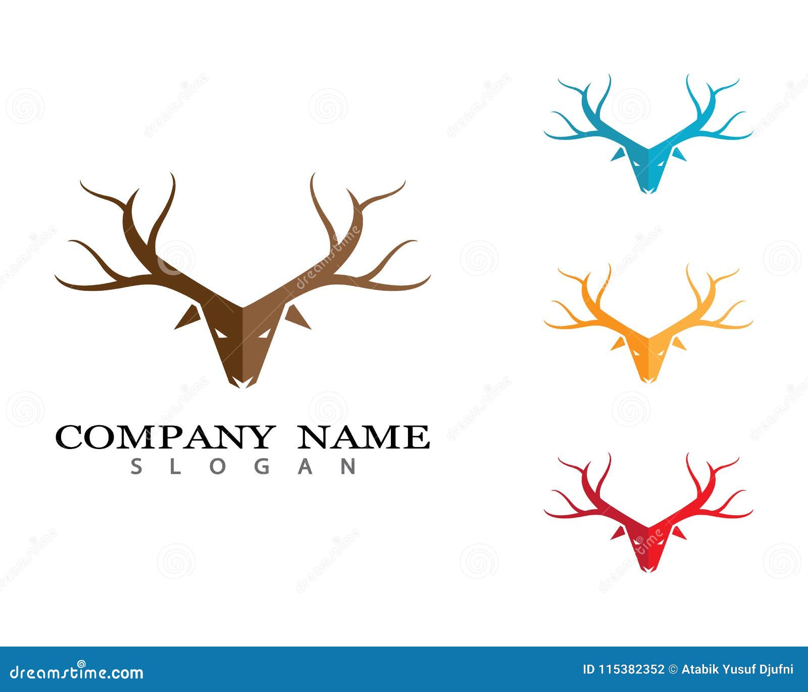 Icono Del Vector De Los Ciervos Ilustración del Vector - Ilustración de ...