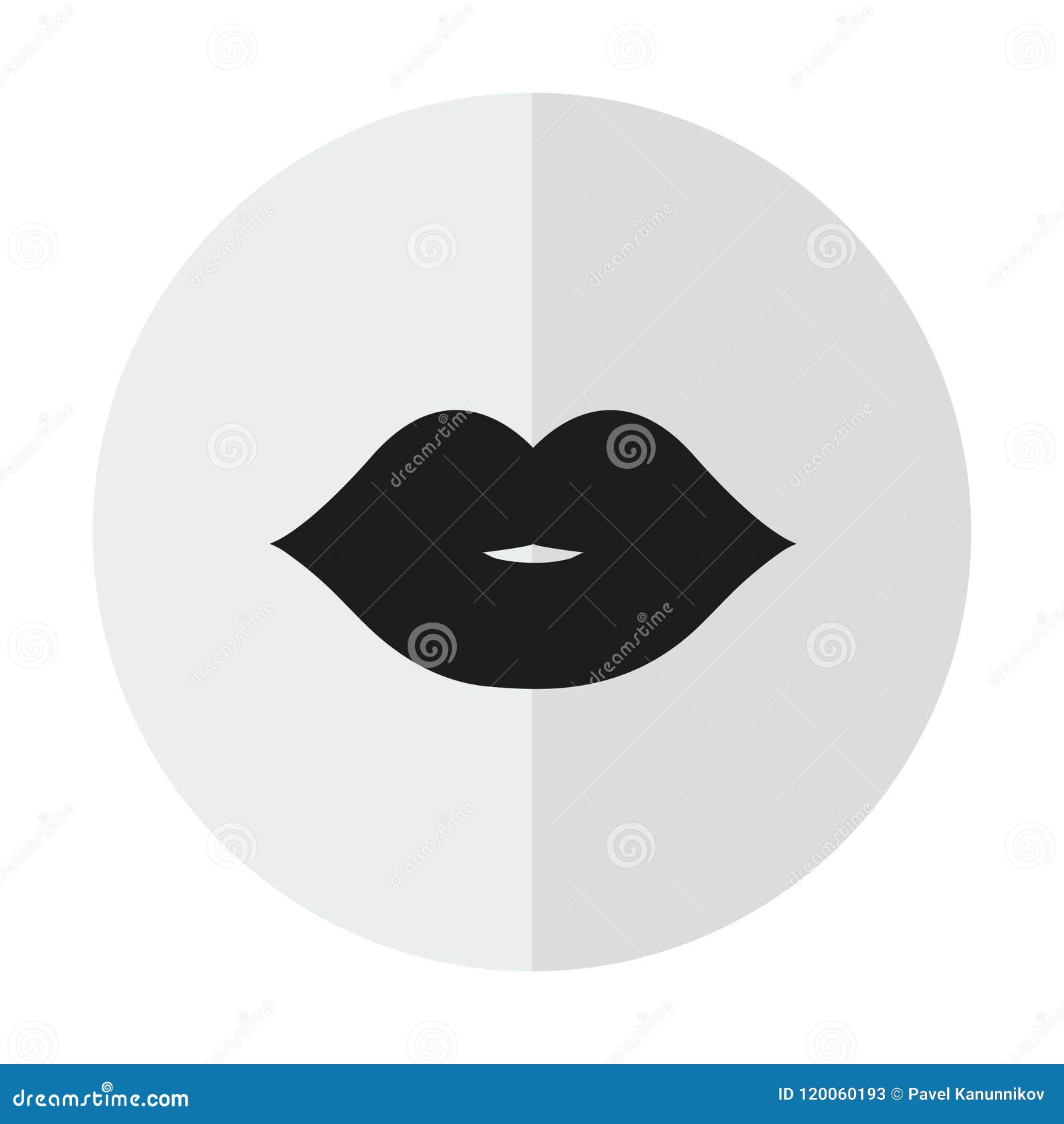 Icono Del Vector De Los Labios Ilustración del Vector - Ilustración de ...