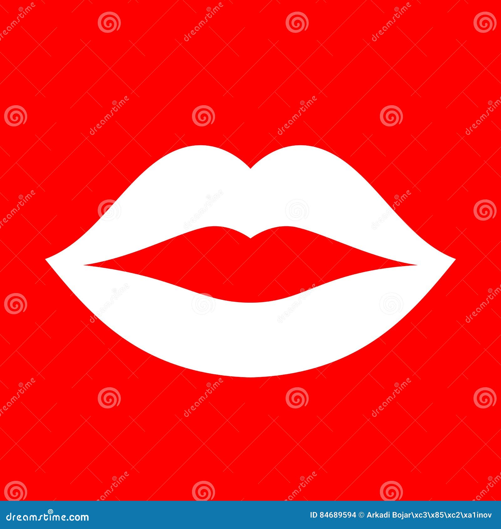 Icono Del Vector De Los Labios De La Boca Ilustración del Vector ...