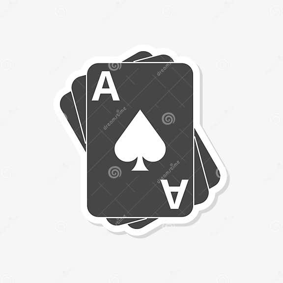 Icono Del Vector De Los Naipes Ilustración del Vector - Ilustración de ...
