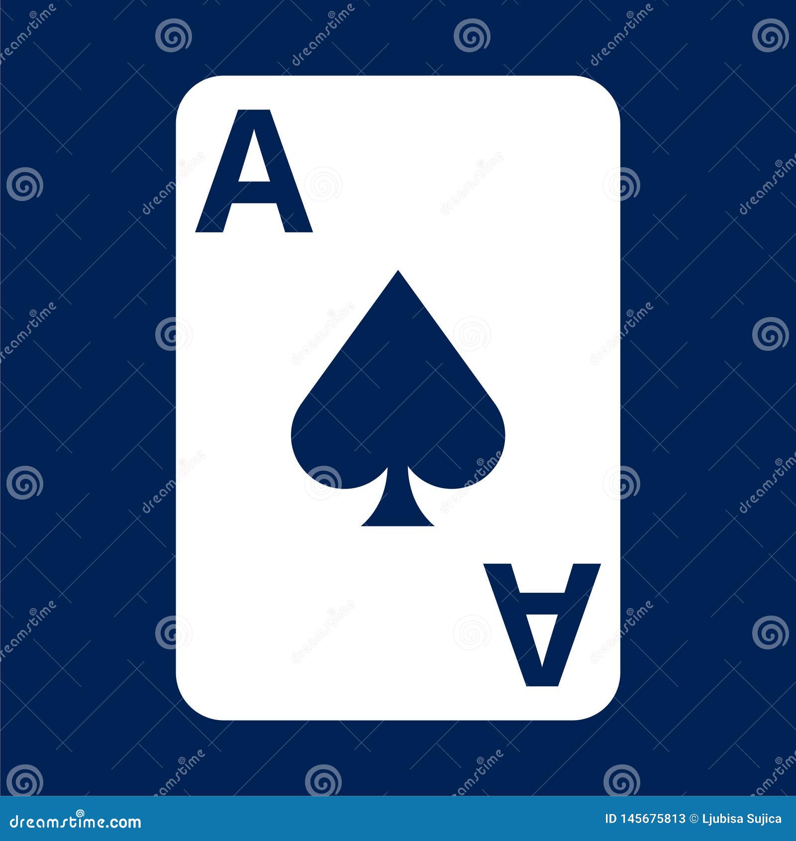 Icono Del Vector De Los Naipes Ilustración del Vector - Ilustración de ...