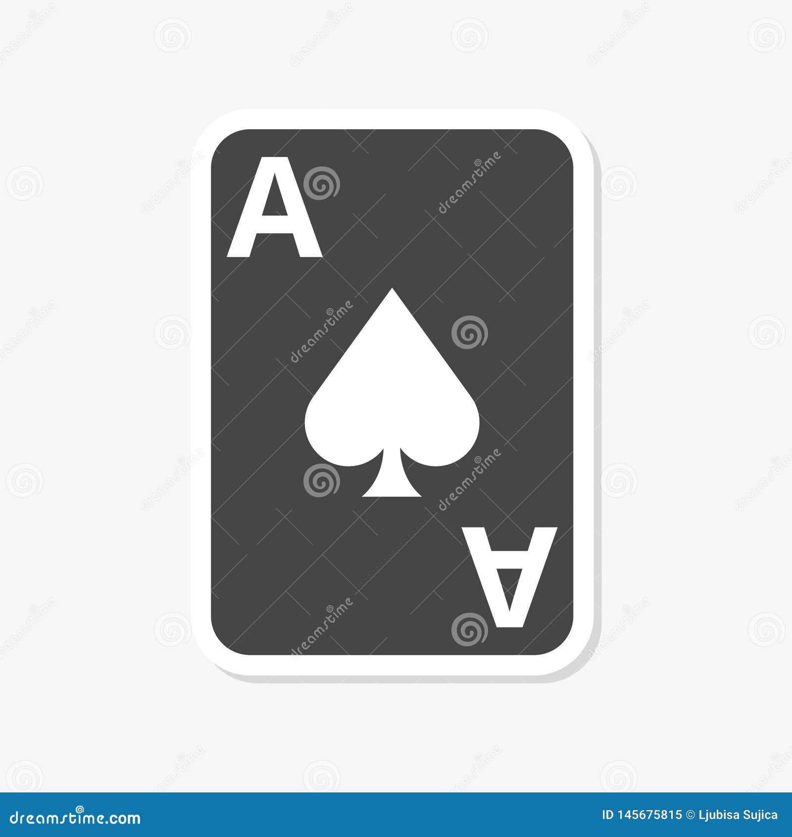 Icono Del Vector De Los Naipes Ilustración del Vector - Ilustración de ...