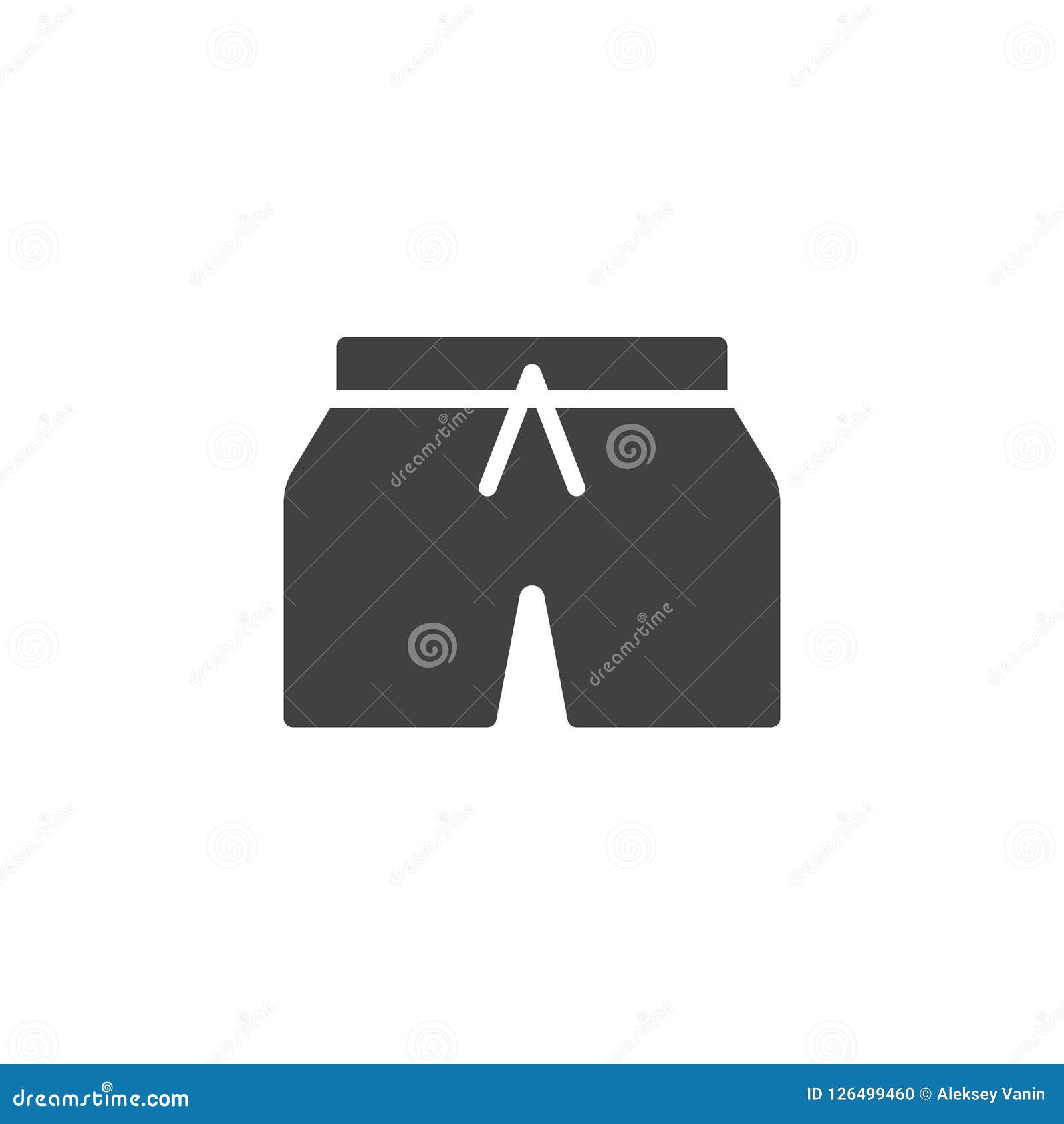 Icono Del Vector De Los Pantalones Cortos Ilustración del Vector ...